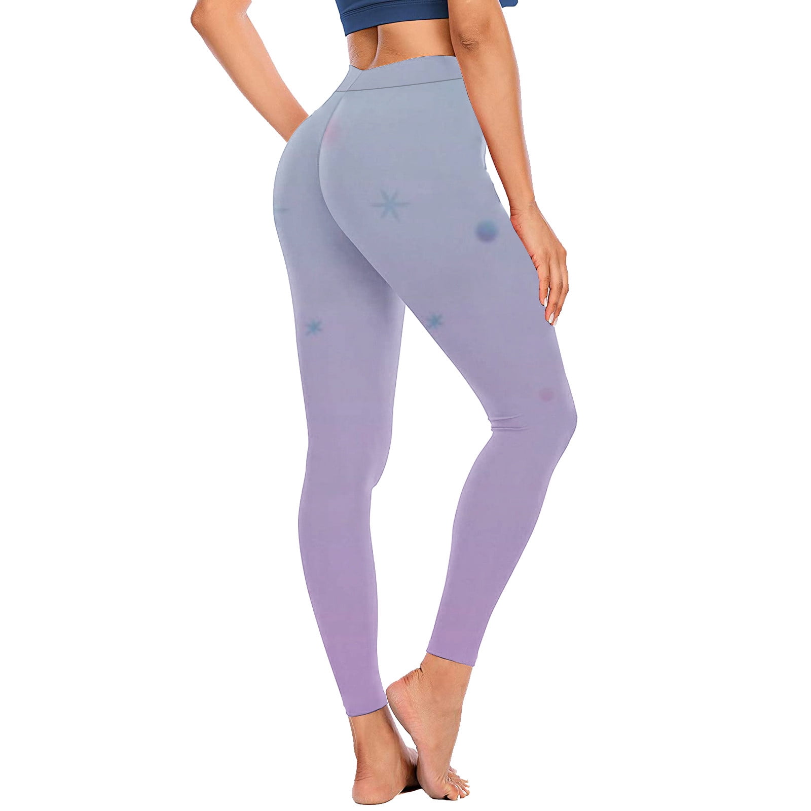 HOOJT Clearance!Leggings for Women Gym Yoga Pants with Pockets Floral ...