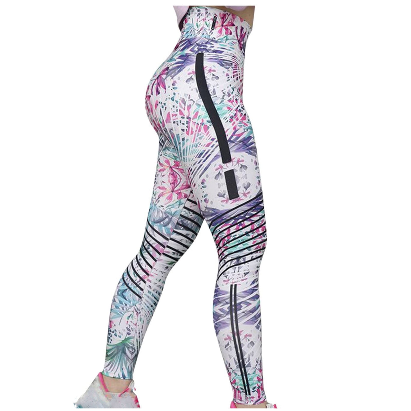 HOOJT Clearance!Leggings for Women High Waist Gym Leggings Workout ...