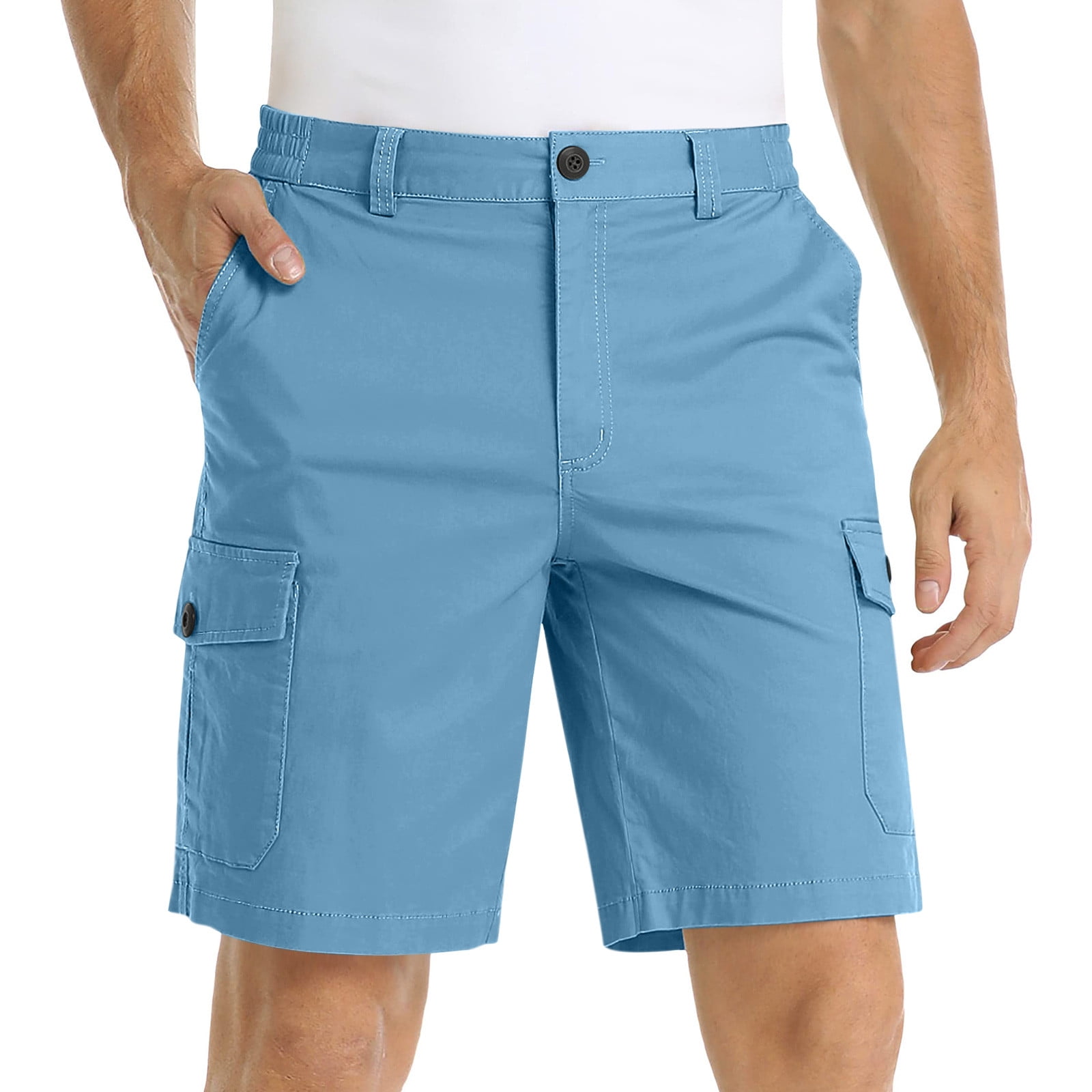 HOOMEUMY Cargo Shorts for Men Workout Athletic Joggers Casual Regular ...