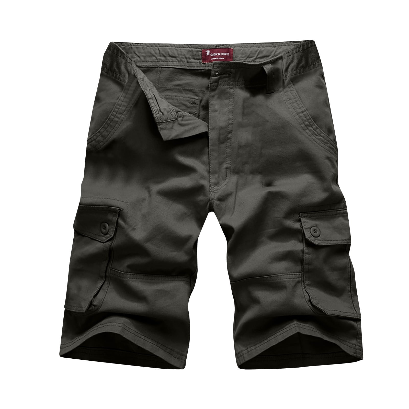 HOOMEUMY Men's Summer Cargo Shorts Straight Fit Drawstring Multi ...