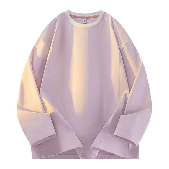 HOOMEUMY Sweatshirts for Men Long Sleeve Fashion Shirts Spring Crew ...