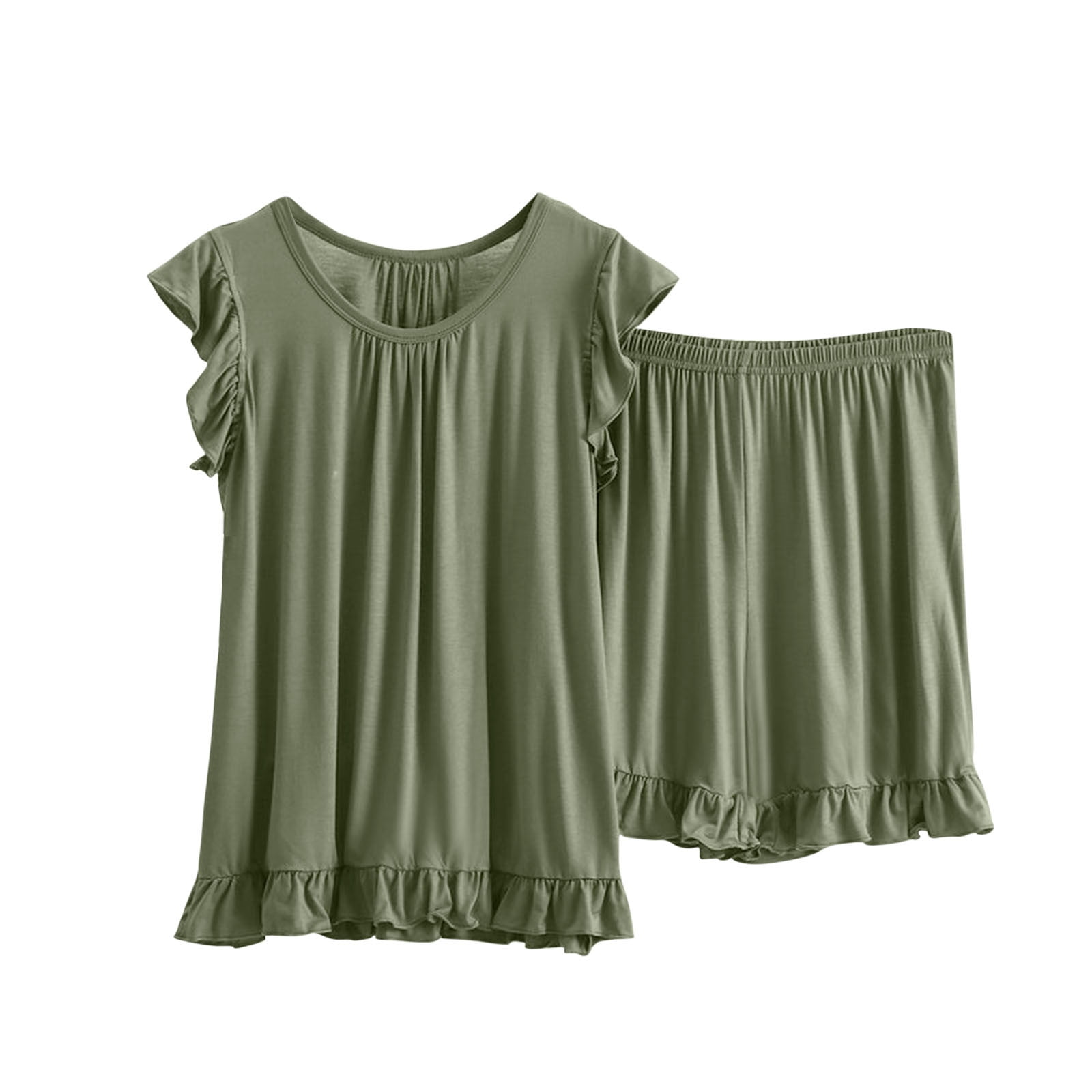 HOOMEUMY Women's 2 Piece Lounge Sets Sleepwear Sets Comfy Lounge Sleep ...