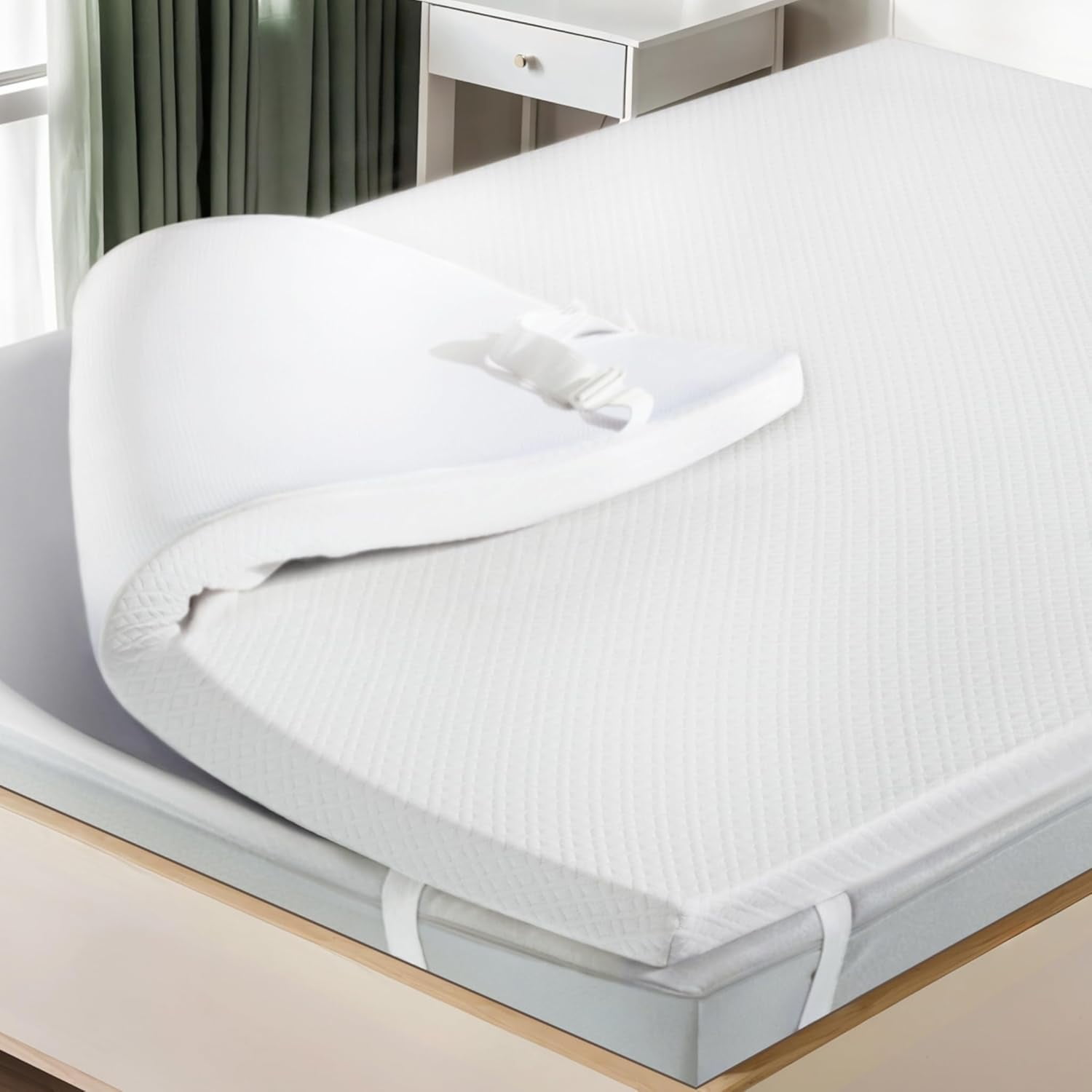 HOOMIC 3 Inch California King Memory Foam Mattress Topper, Lavender ...