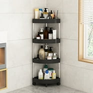 Free Shipping! Bamboo Corner Shelf, 4 Tier Stackable Shower Corner ...