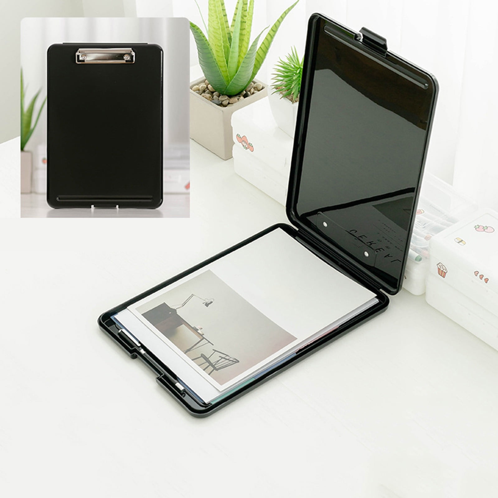 HOOMY A4 File Box File Test Paper Storage File Box Multi-function File ...