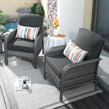 Grand Patio Garden Balcony Lounge Chair with Oversized Footstool ...