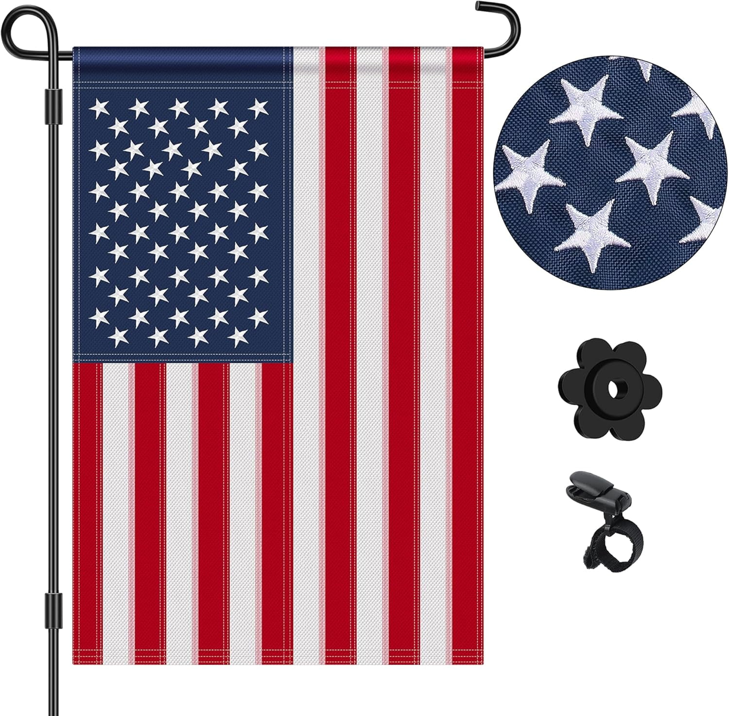 HOOSUN USA Garden Flag For Garden Flag Stand,12x18 Small American Flags ...