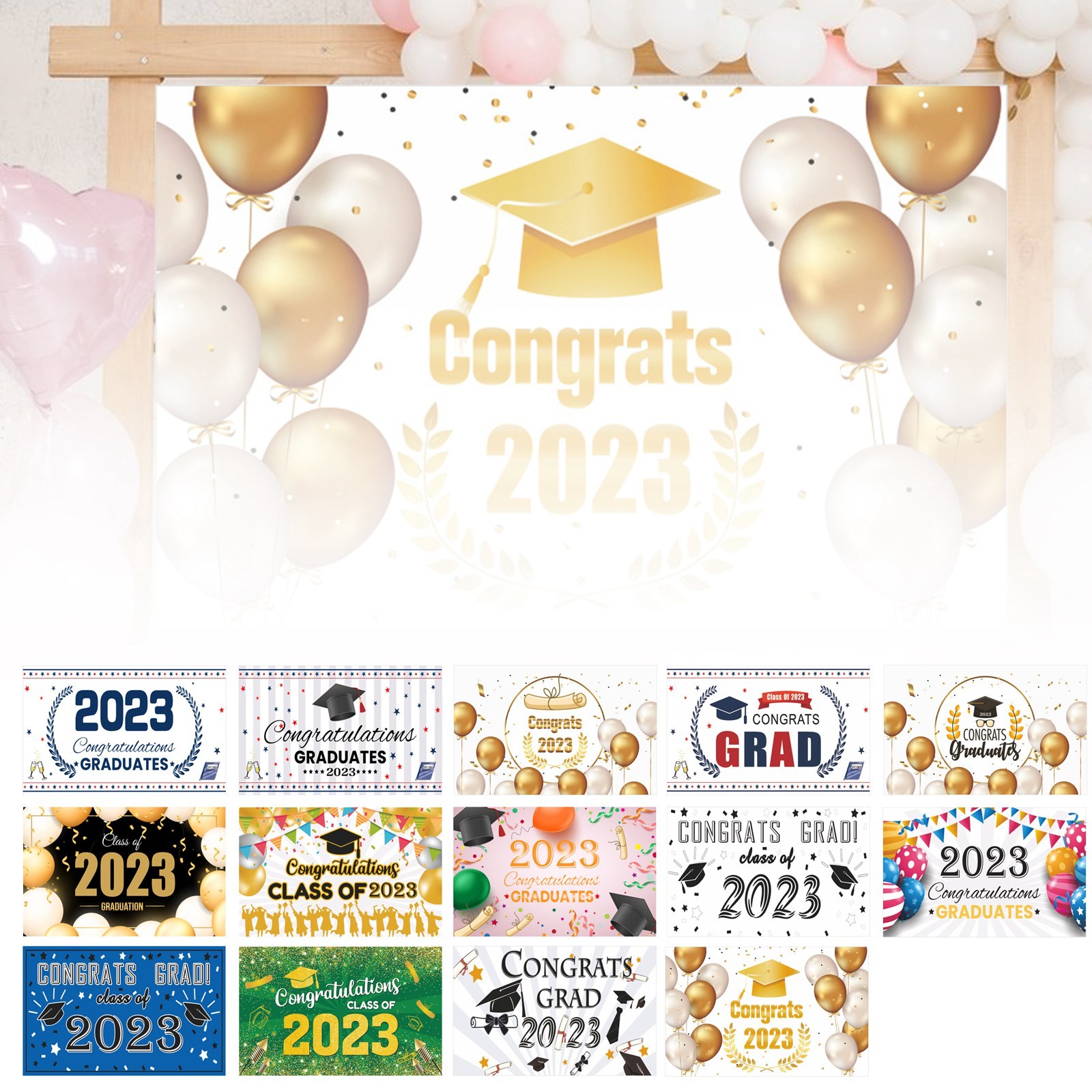 HOOUDO Banner Clearance Flags, Banners&Accessories Graduation Season ...