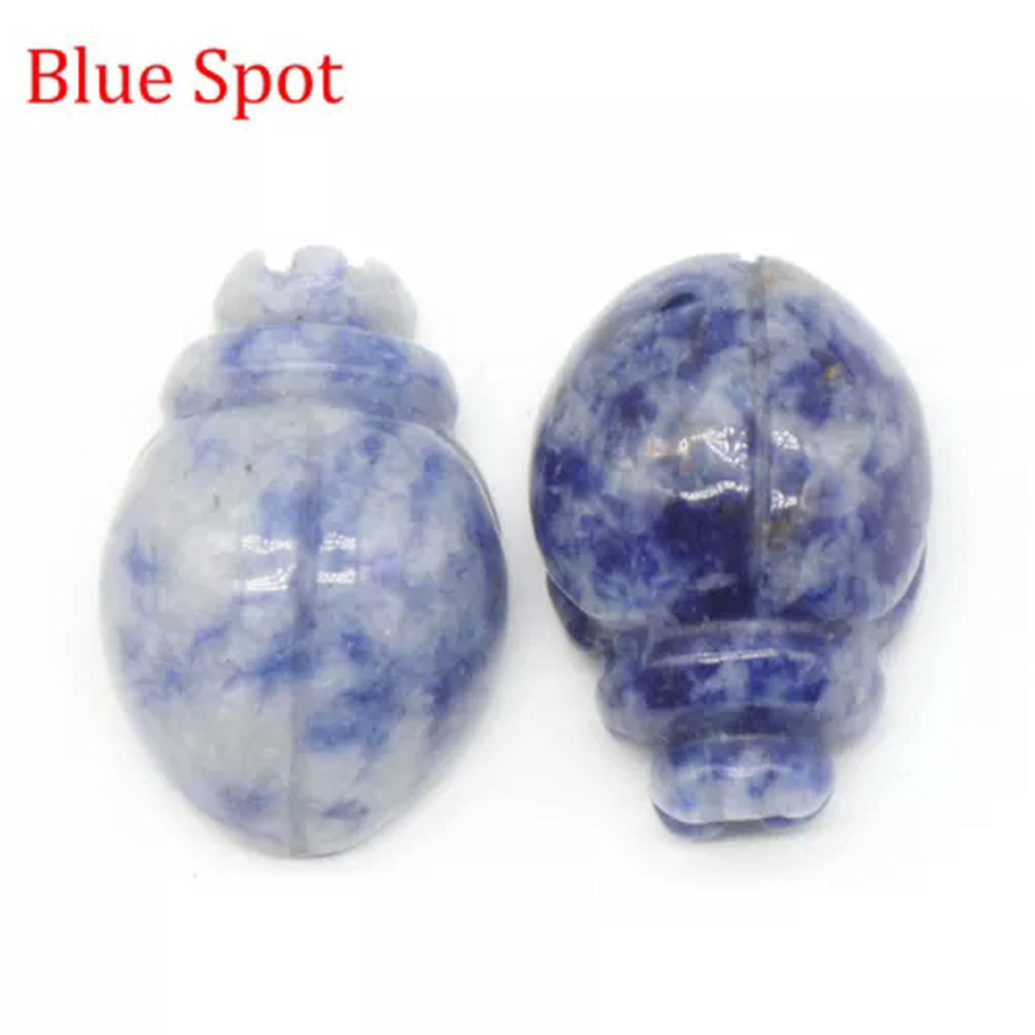 HOOUN 1" Mini Carved Beetle Chakra Natural Crystal Quartz Insect ...