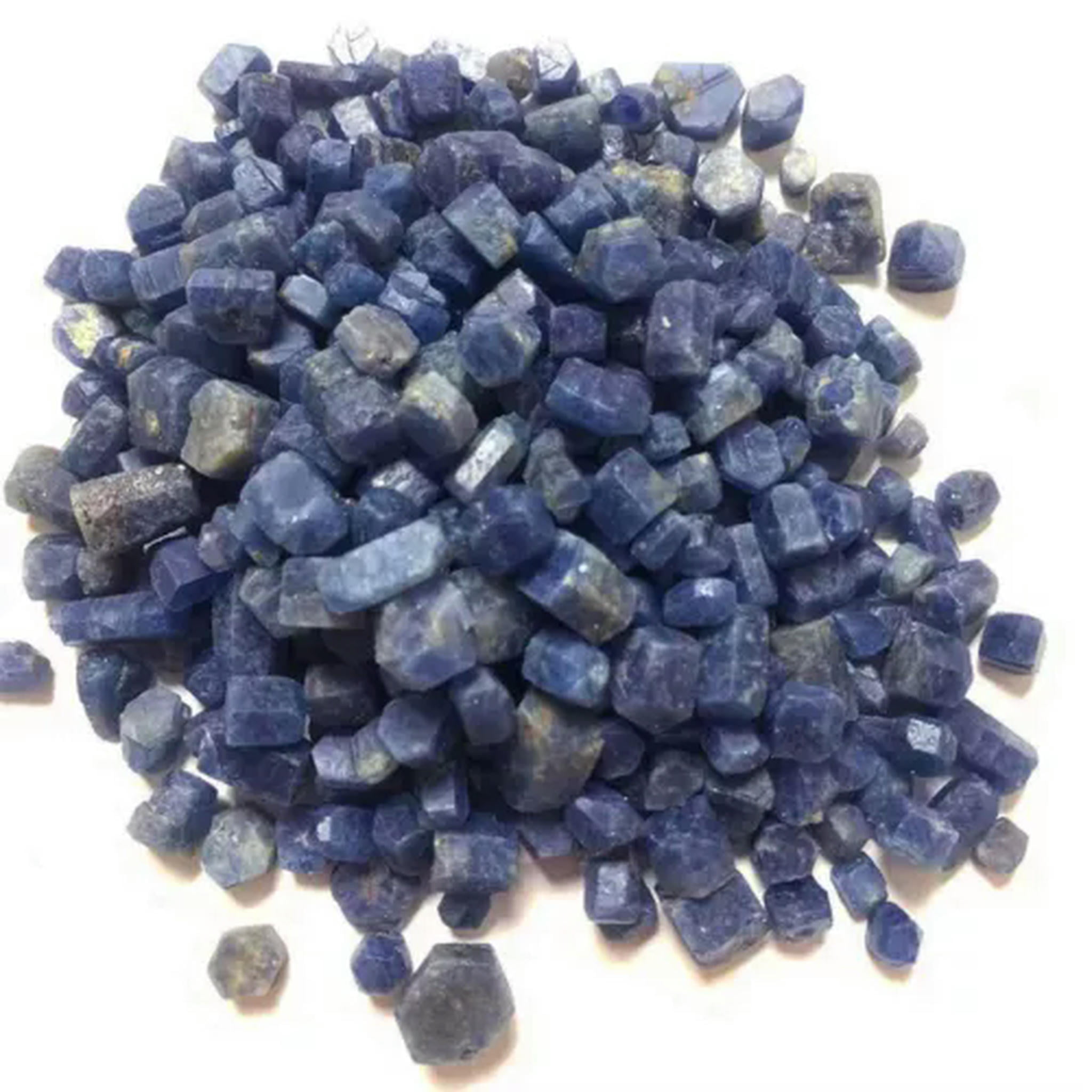 HOOUN 100g Raw Natural Blue Corundum Sapphire Rough Crystal Stone ...