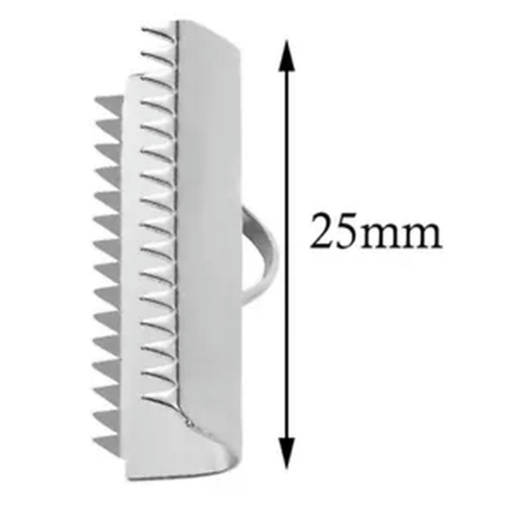 HOOUN 100pc Stainless Steel Shiny Blank Crimp Ribbon End Bead Tips ...