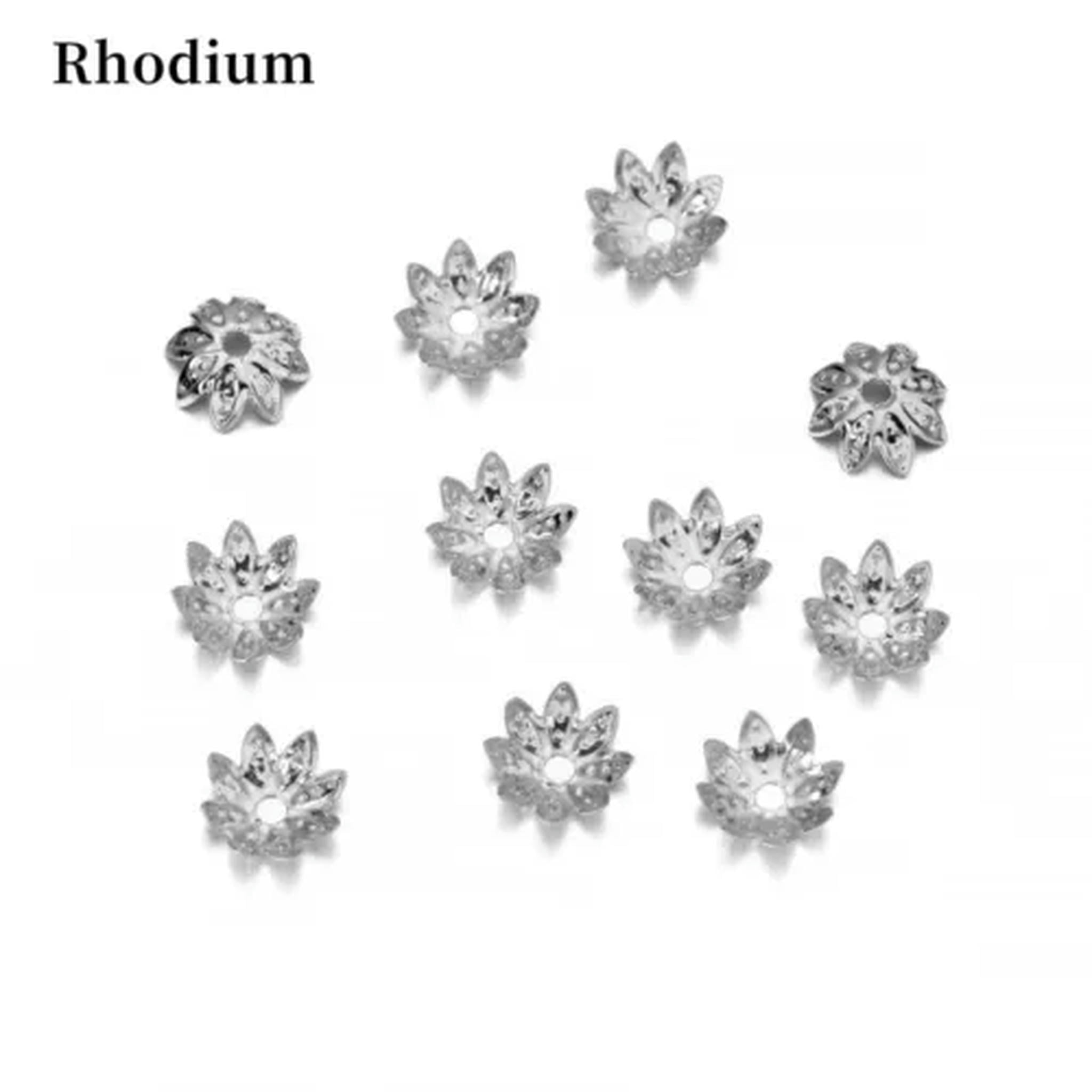HOOUN 100pcs/Lot 8 10 mm Lotus Flower Bead Caps Cone End Beads Cap ...