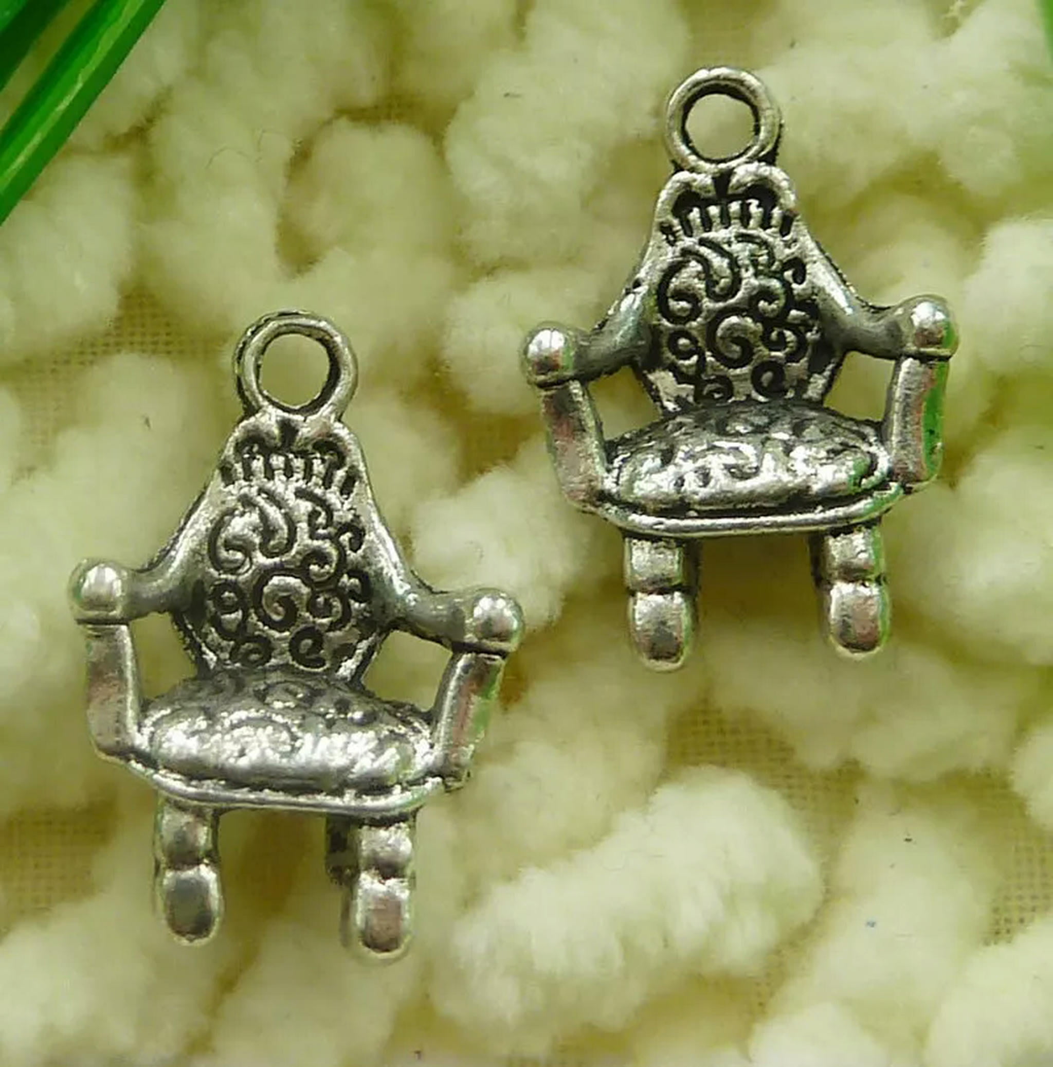 HOOUN 150 Pcs Tibetan Silver Chair Charms 20X13MM S2159 DIY Jewelry ...
