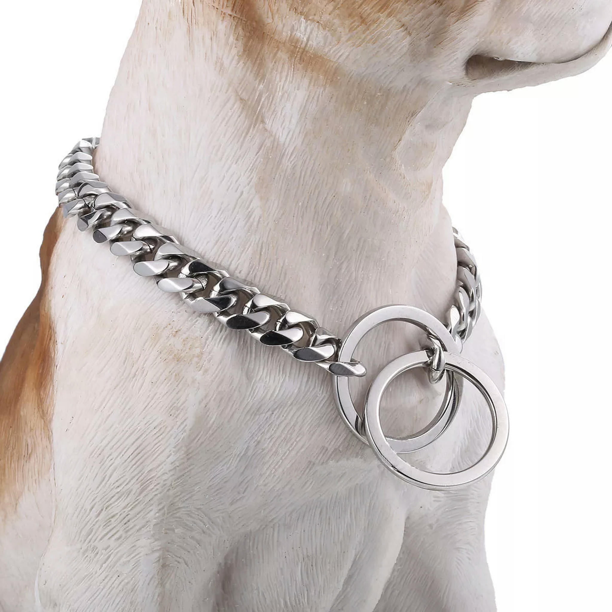 HOOUN 18 inch 13mm Pet Dog Choke Chain Choker Collar Stainless Steel ...