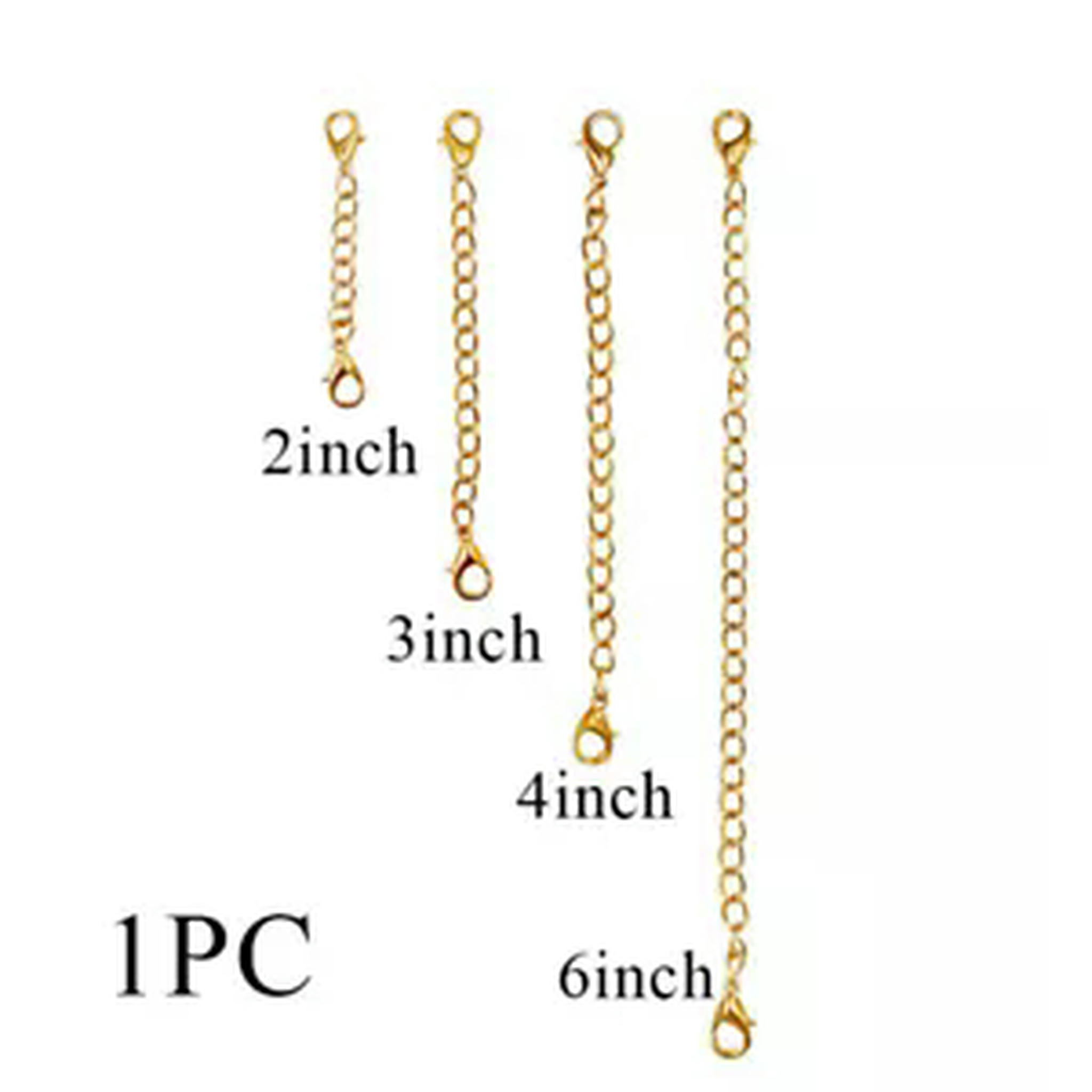 HOOUN 2/3/4/6inch Extender /Safety Chain Extender Necklace Bracelet ...