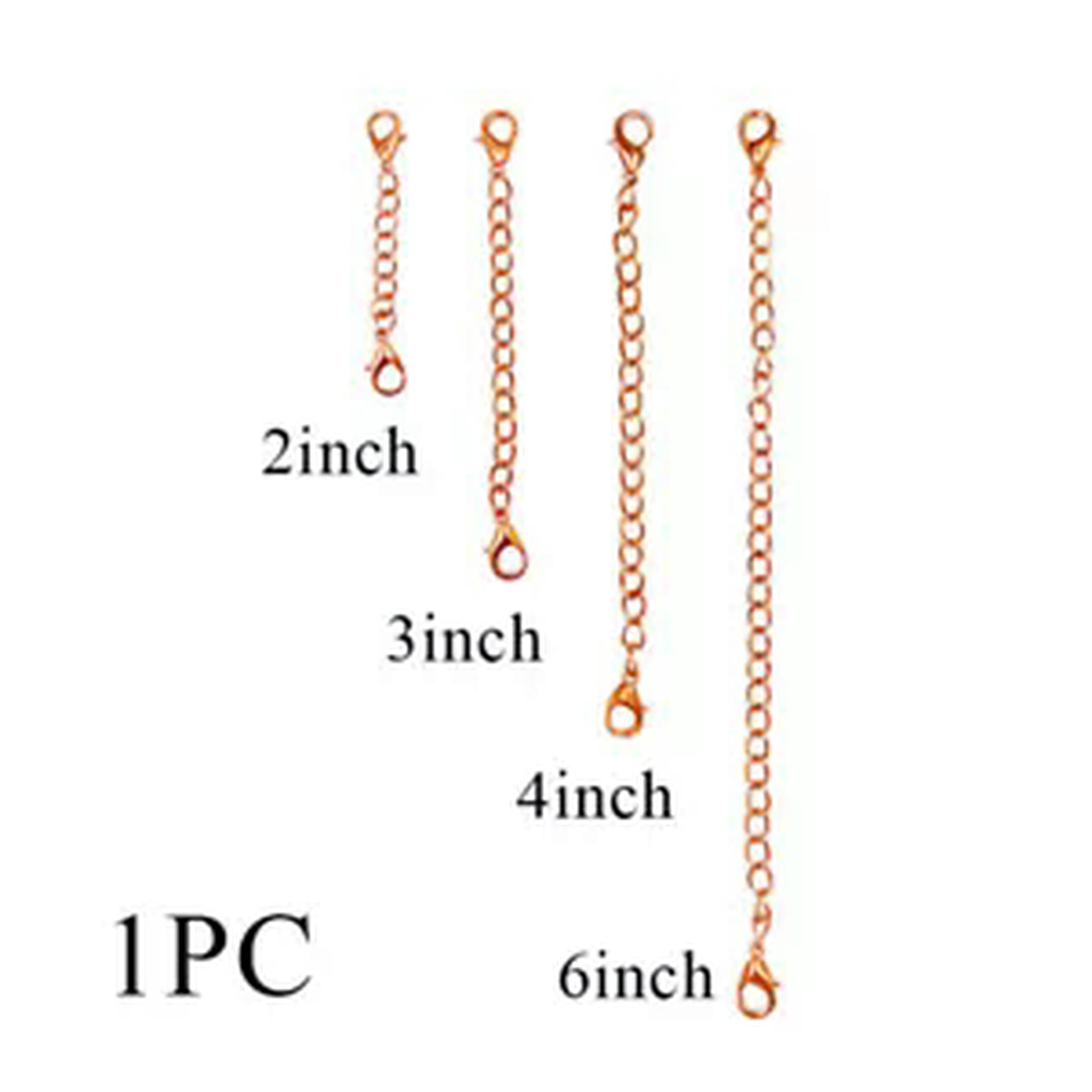 HOOUN 2/3/4/6inch Extender /Safety Chain Extender Necklace Bracelet ...