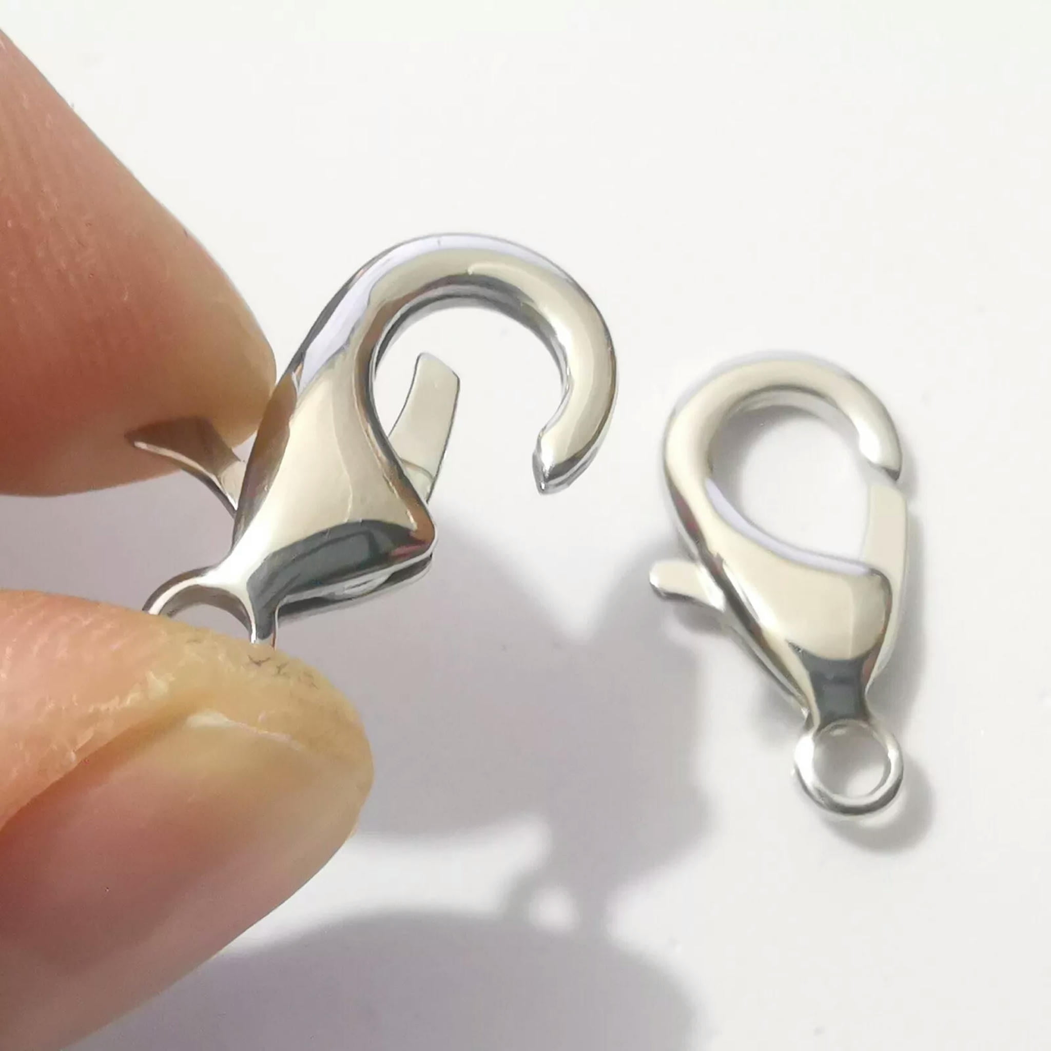 HOOUN 20pcs Surgical Stainless Steel Big 23mm Trigger Lobster Clasp ...