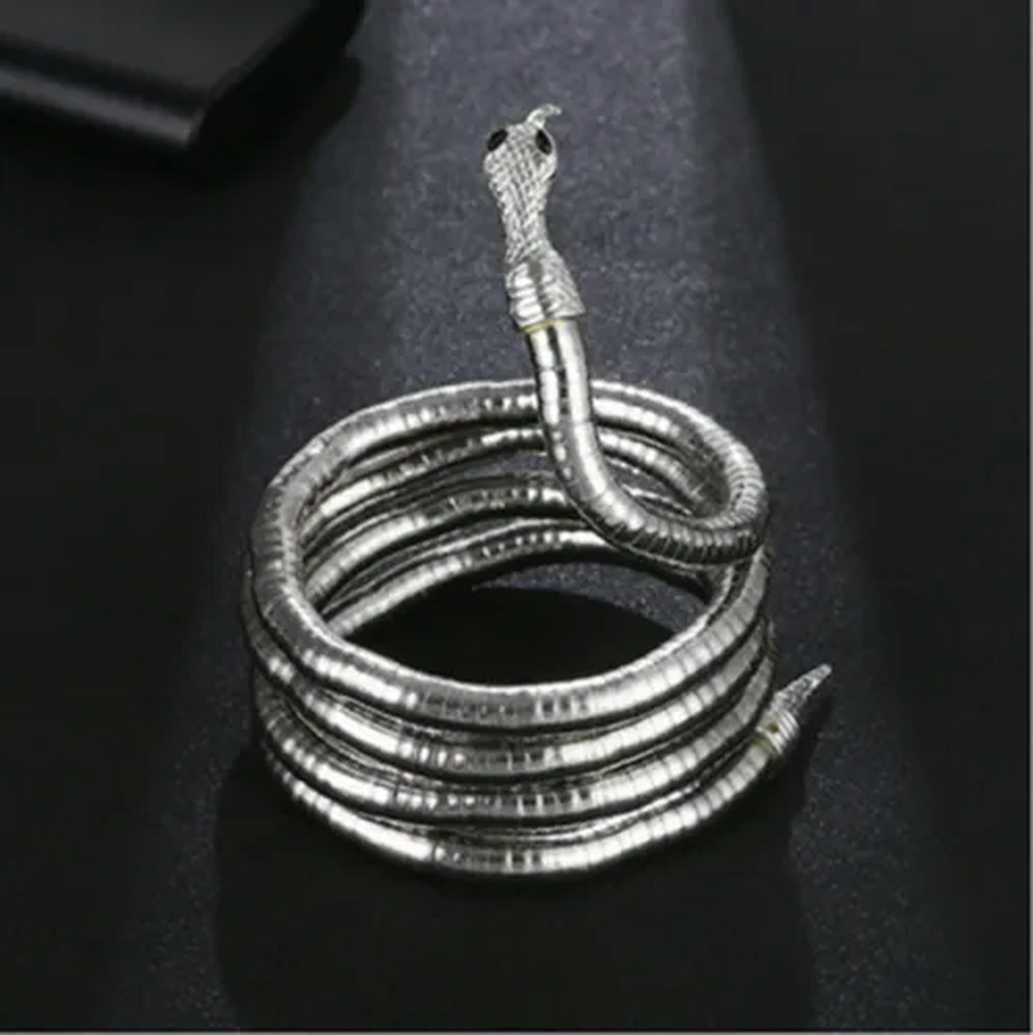 HOOUN Bendable Snake Necklace Bracelet for Women Adjustable Punk Medusa ...