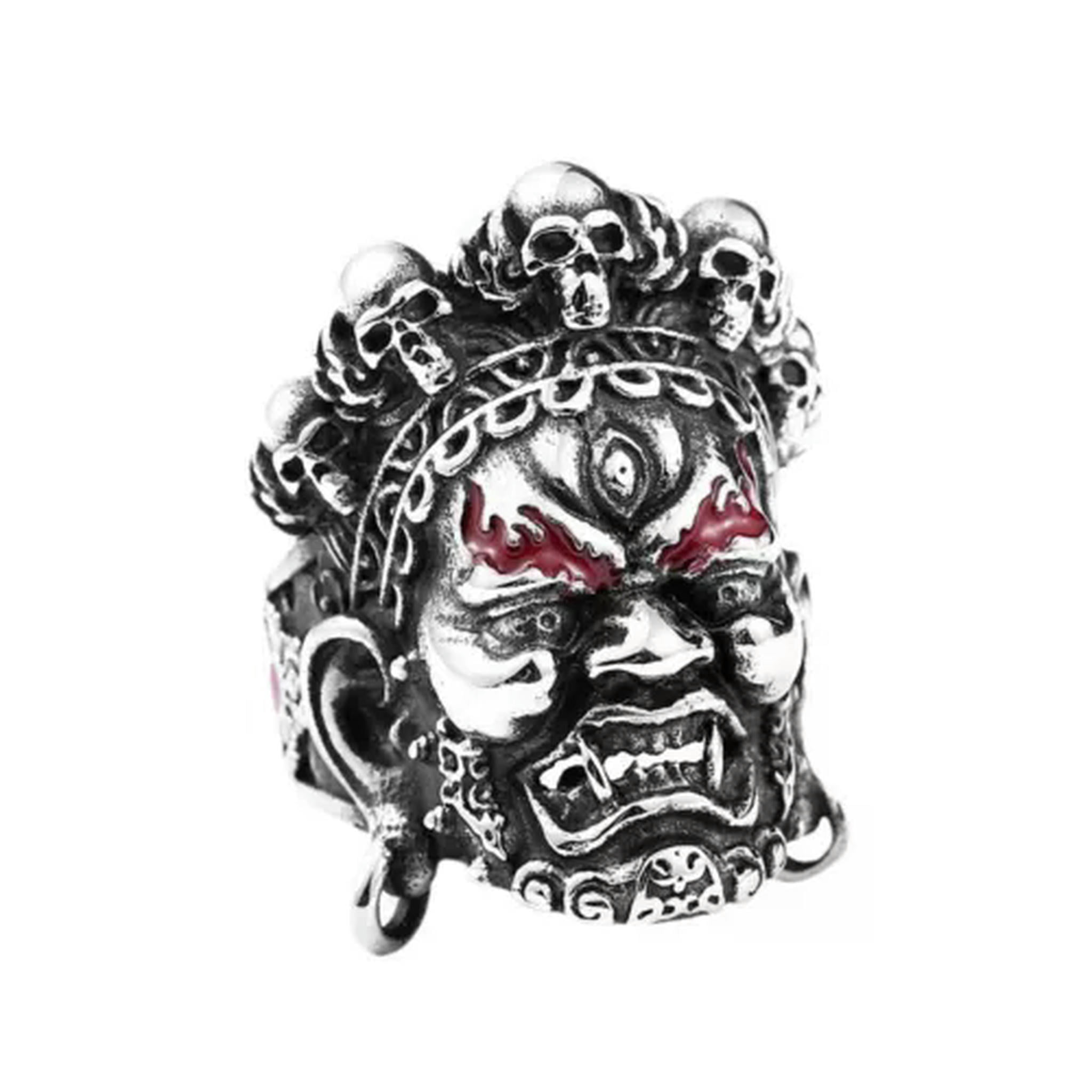 HOOUN Buddhism Arhat Black Myth WuKong Yamantaka Ring Stainless Steel ...