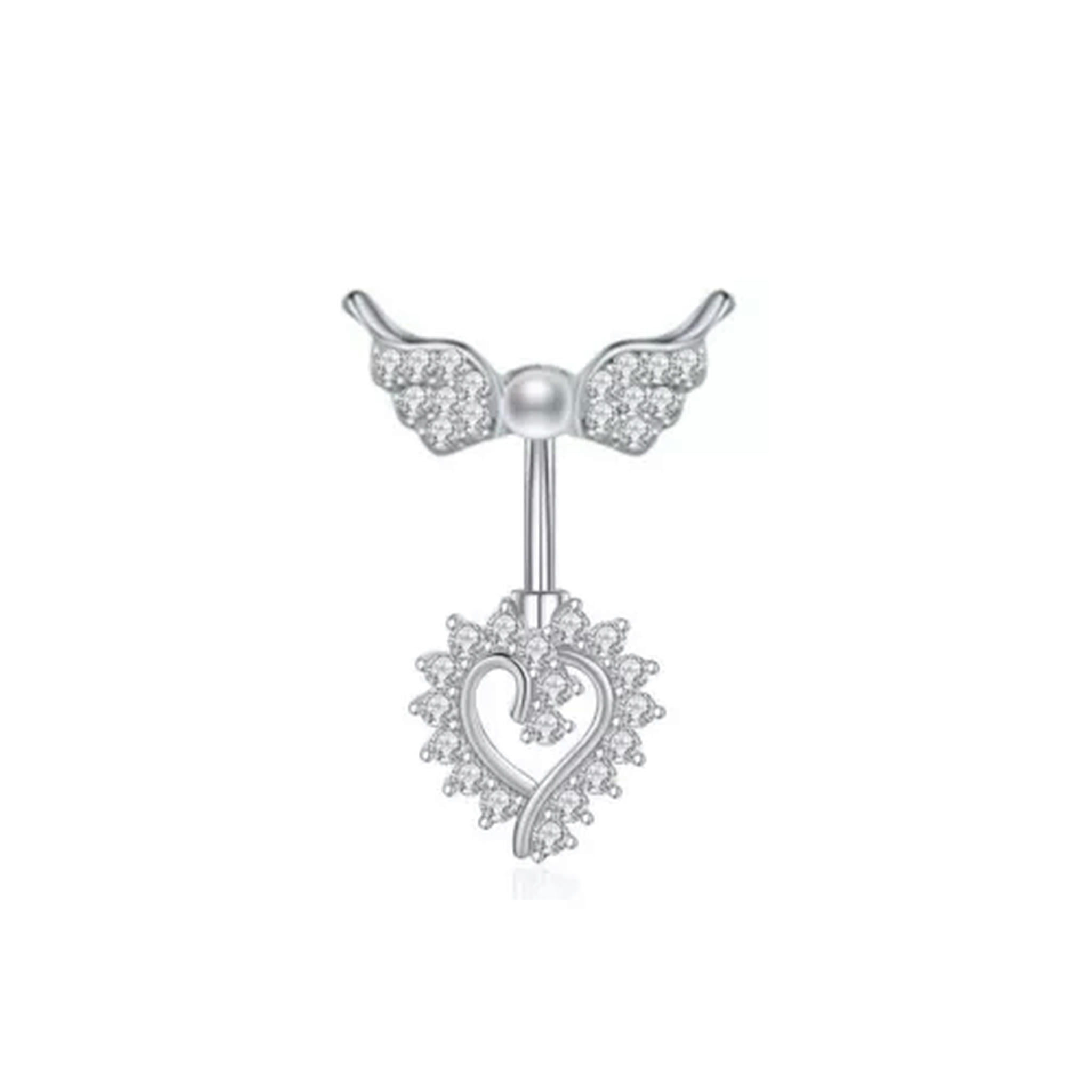 HOOUN Butterfly Wings Nave Ring Sexy Belly Navel Rings Drop Dangle Body ...