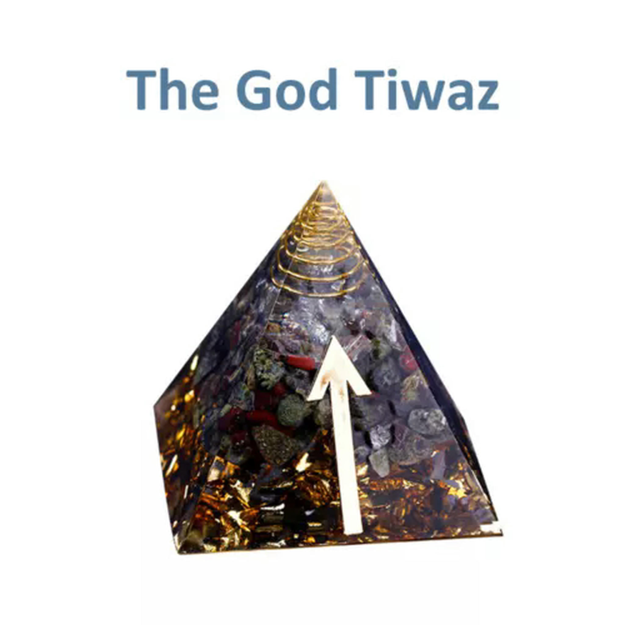 HOOUN Chakra Orgonite Resin Pyramid Crystal Chips Quartz Orgone Reiki ...