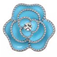 HOOUN Classic Crystal Flower Charm Snap Button Fit 18mm Snap Jewelry ...