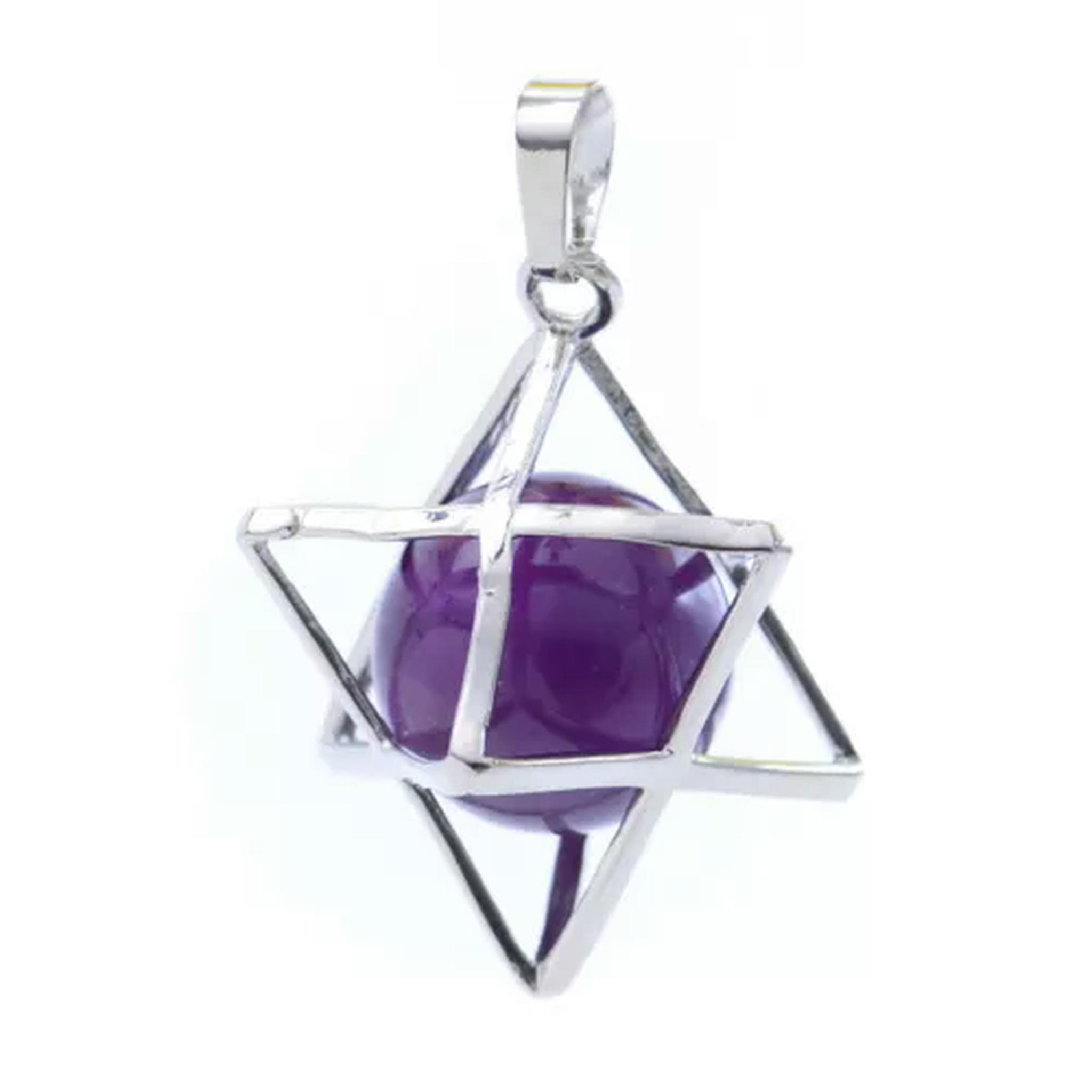 HOOUN Crystal Ball Sphere Pendulum Pendant Reiki Healing Dowsing Charms ...