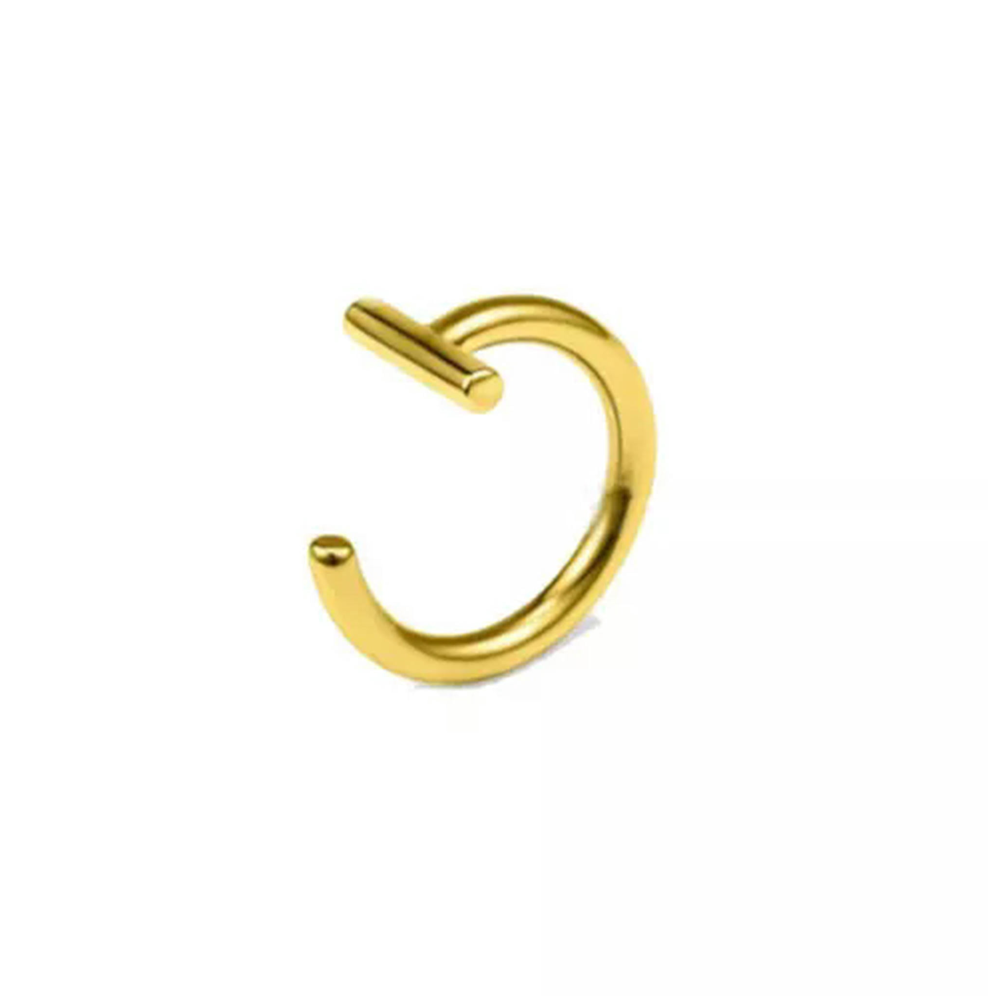 HOOUN Fake Piercing Fashion C Lip Ring Septum Labret Titanium Steel ...