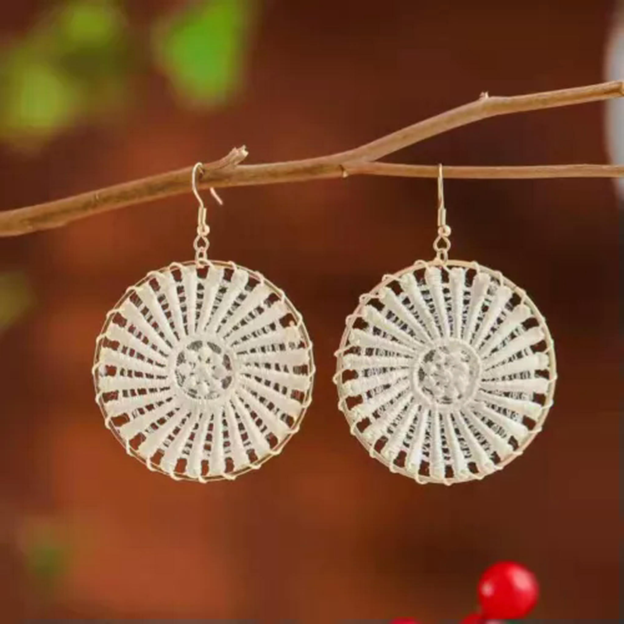 HOOUN Fashion Women Jewelry Boho Tassel Earrings Weave Catcher Style ...