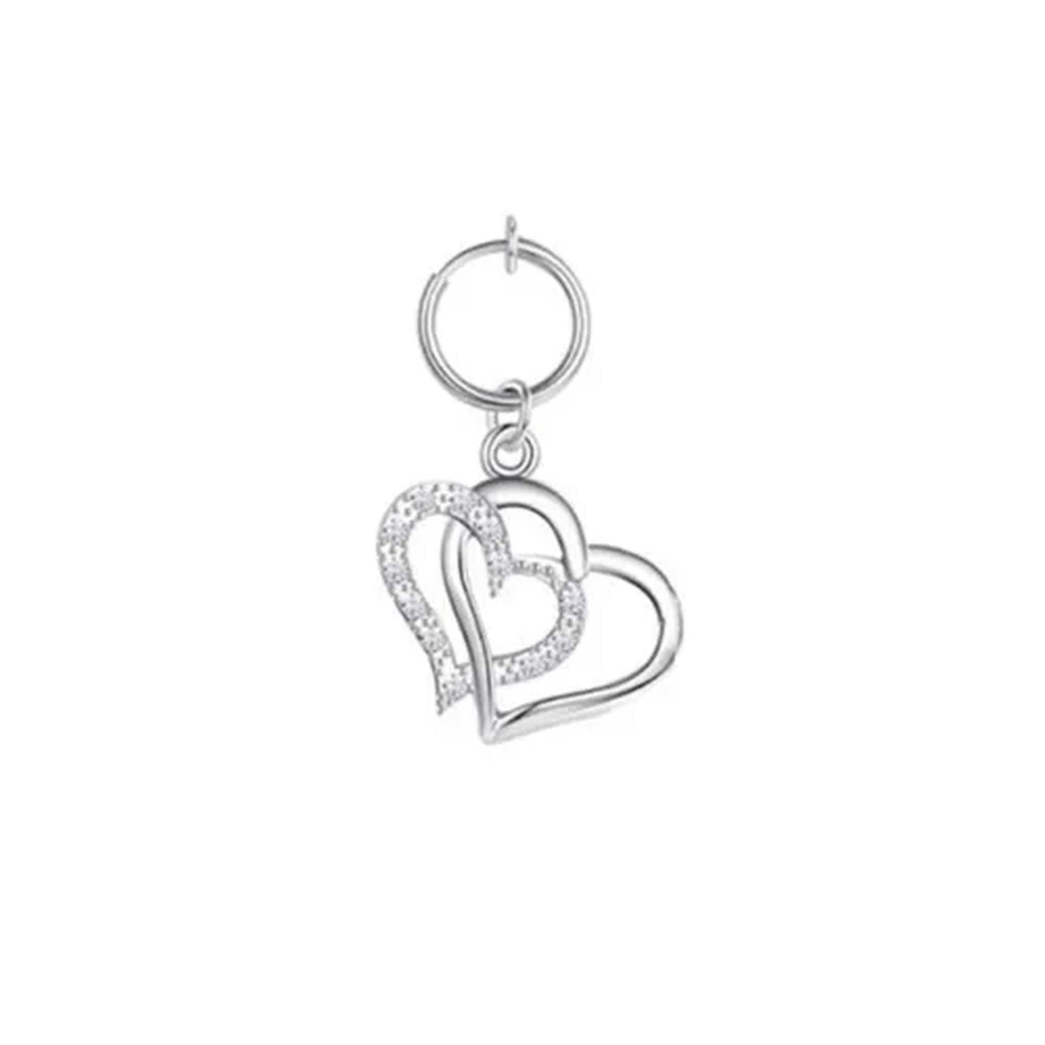 HOOUN Girls Hollow Heart Belly Navel Rings Stainless Steel Dangle Belly ...