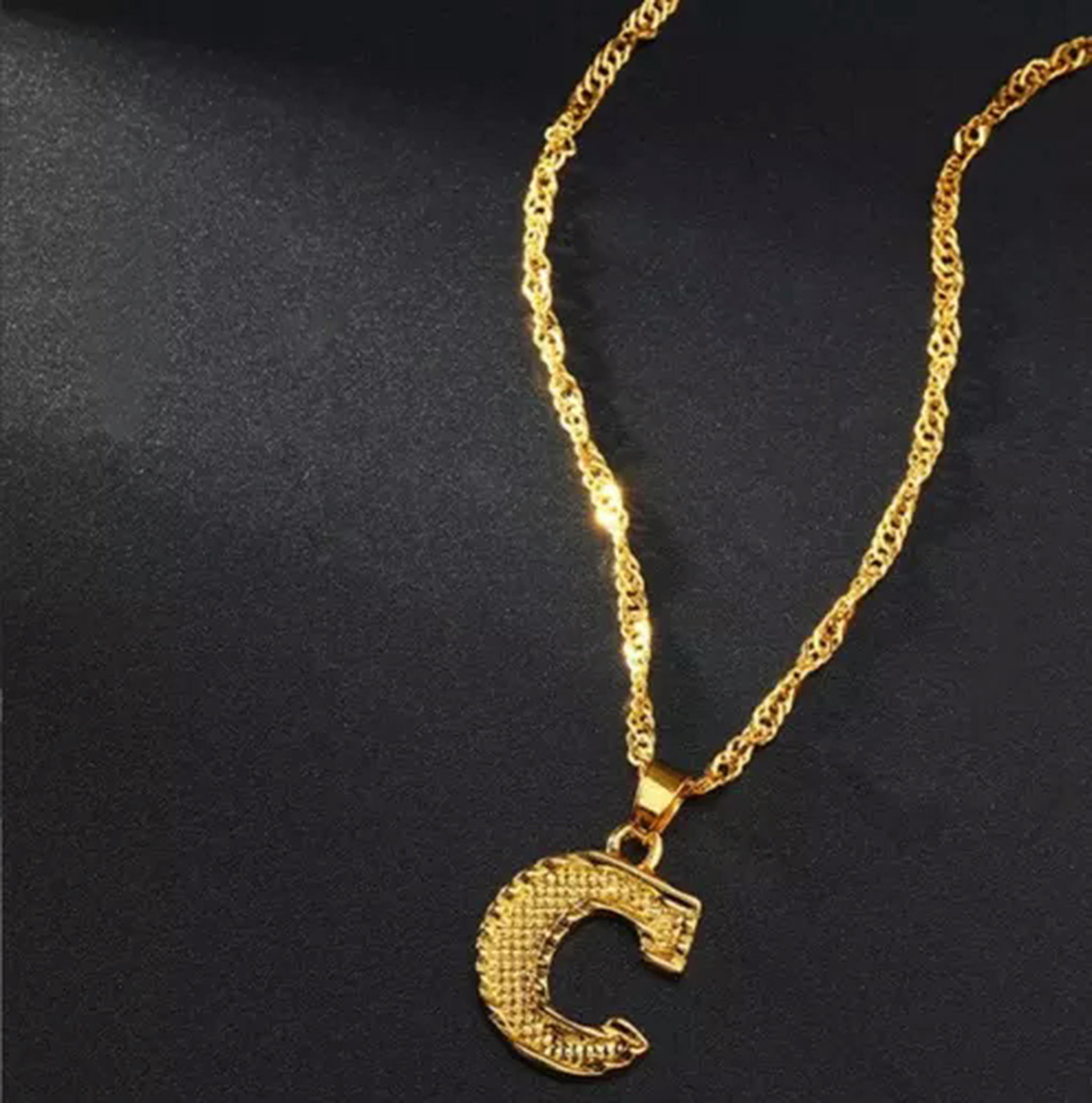 HOOUN Gold Alphabet Letter Initial Friendship Bridesmaid Ladies Gift ...