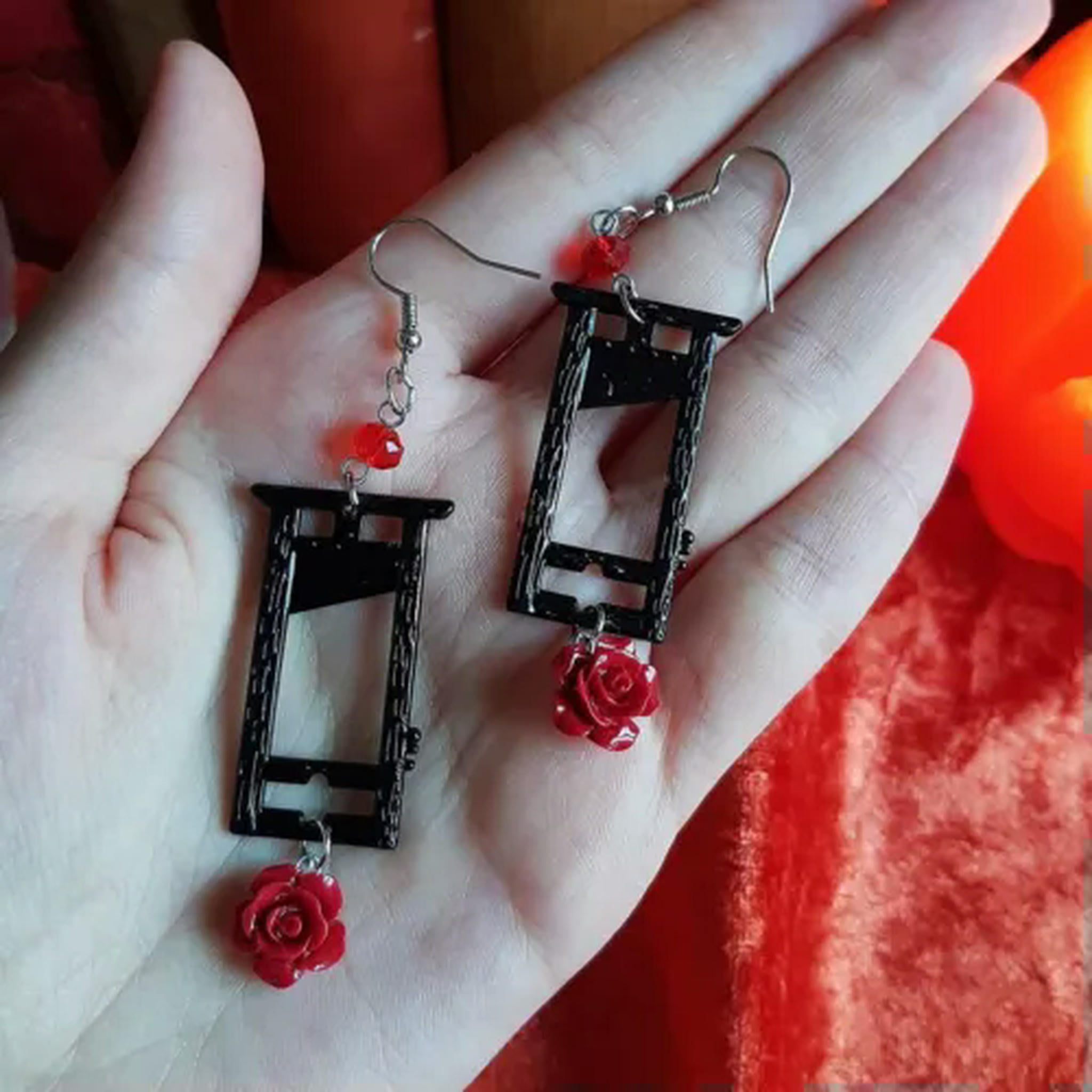 HOOUN Guillotine Earrings Macabre Gothic Gift Medieval Vintage Women ...