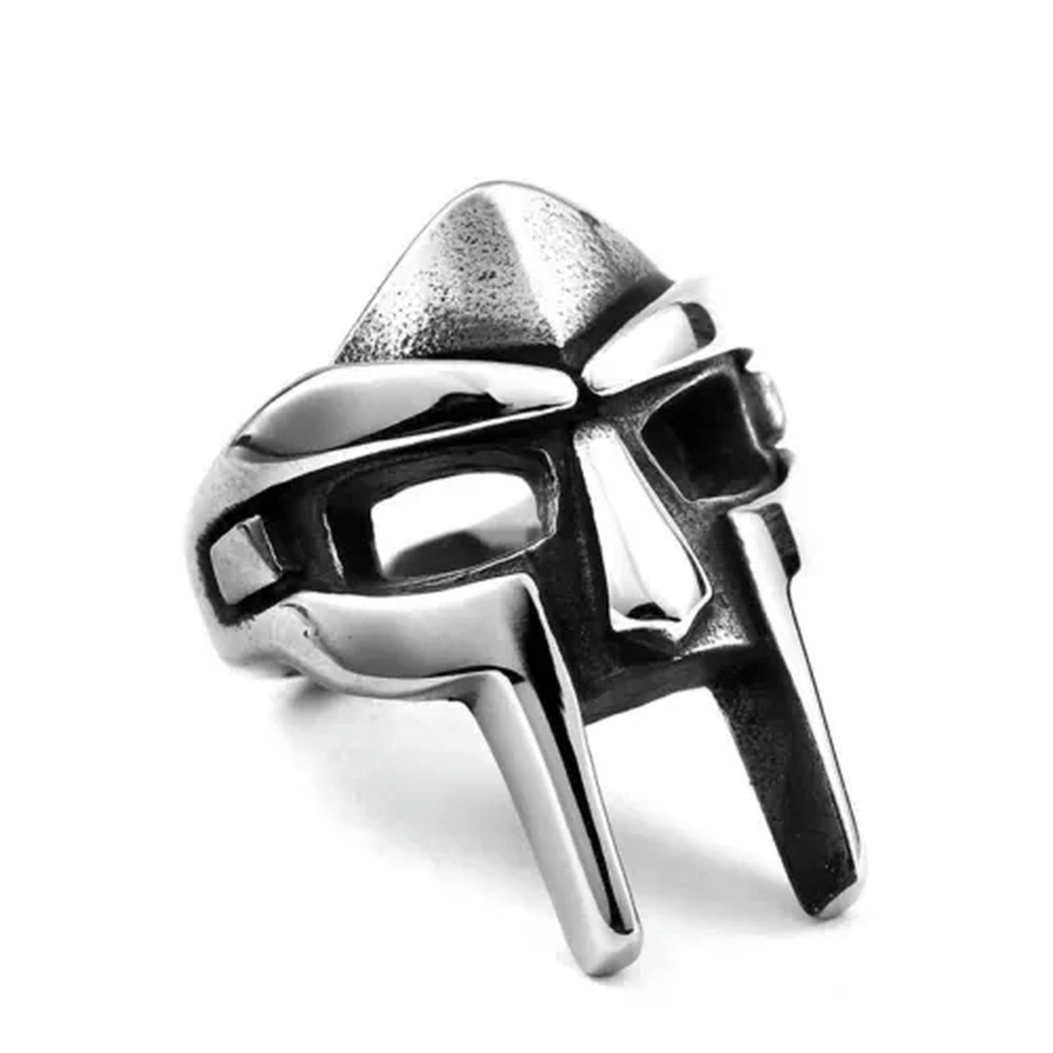 HOOUN Hero Helmet Zorro Mask Ring Stainless Steel Men's Spartan Mask ...