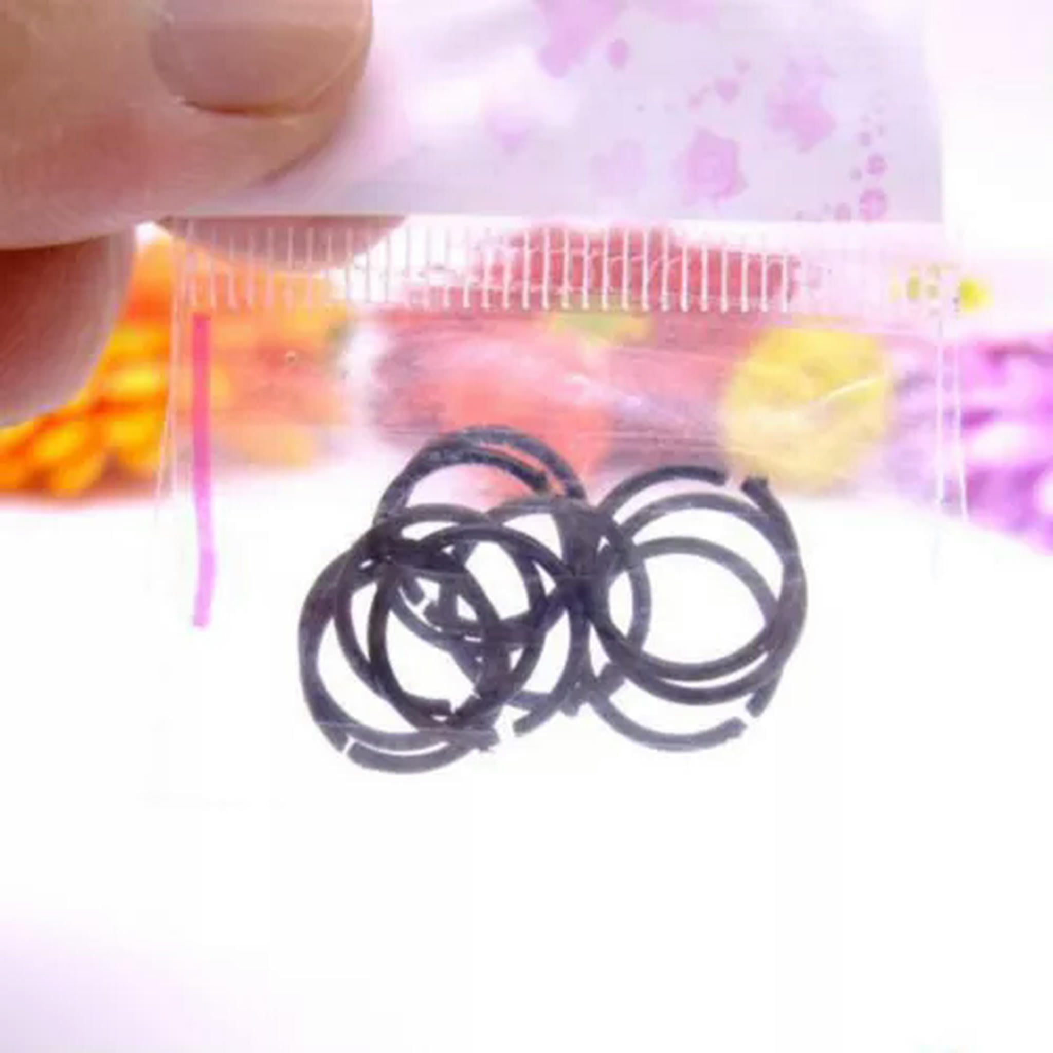 HOOUN Hoop Earrings Plastic Small Ear Ring Sterile Rod Colorful ...