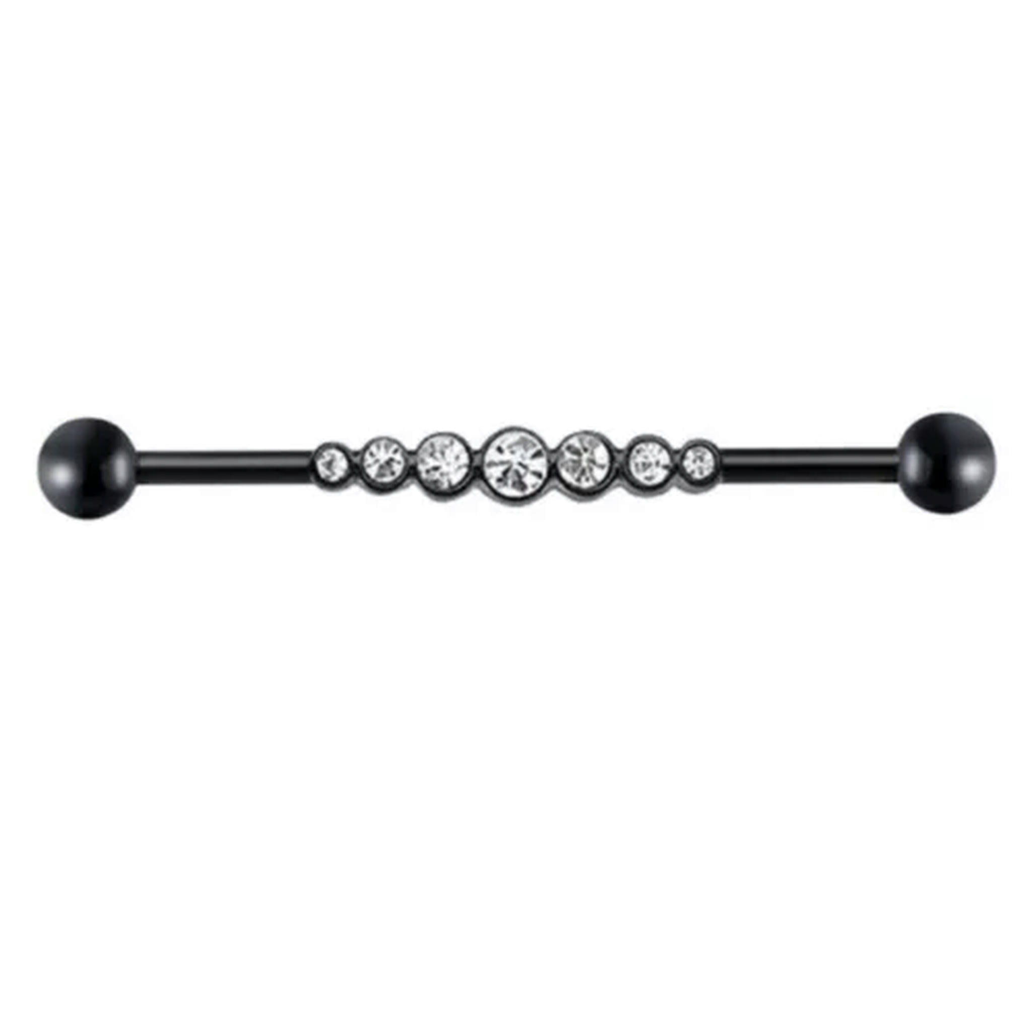 HOOUN Industrial Scaffold Bar Ear Piercing Shinny Straight Barbell ...