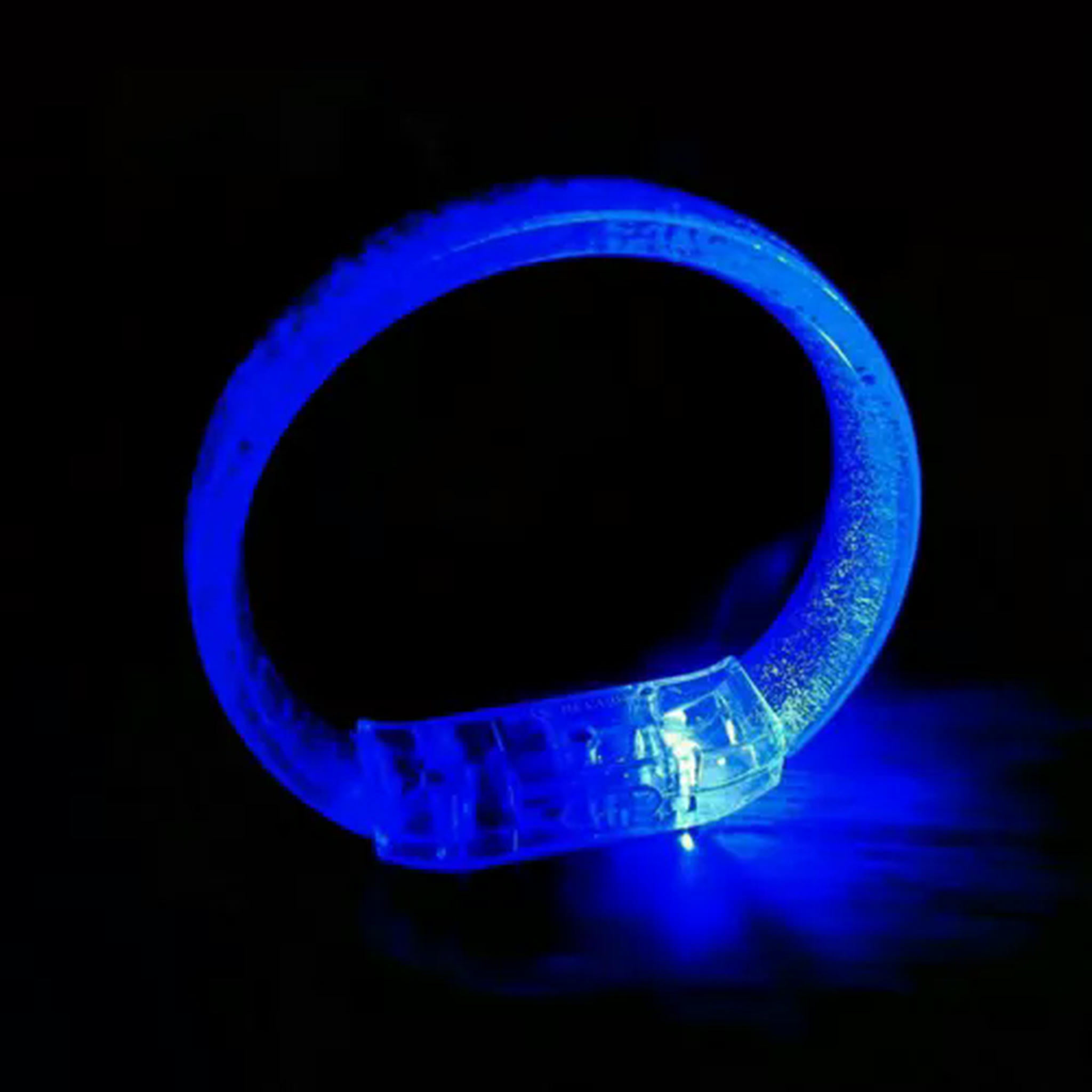 HOOUN Light Up LED Bracelets Flashing Glowing Wrist Band Blinking ...