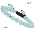 HOOUN Men Women Adjustable Hand Braided Natural Stone Healing Beads ...