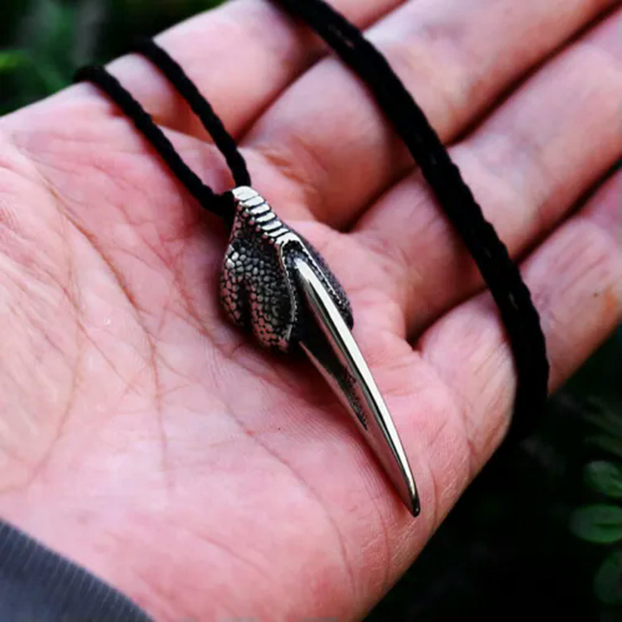 HOOUN Men's Domineering Big Dragon Claw Pendant Stainless Steel Eagle ...