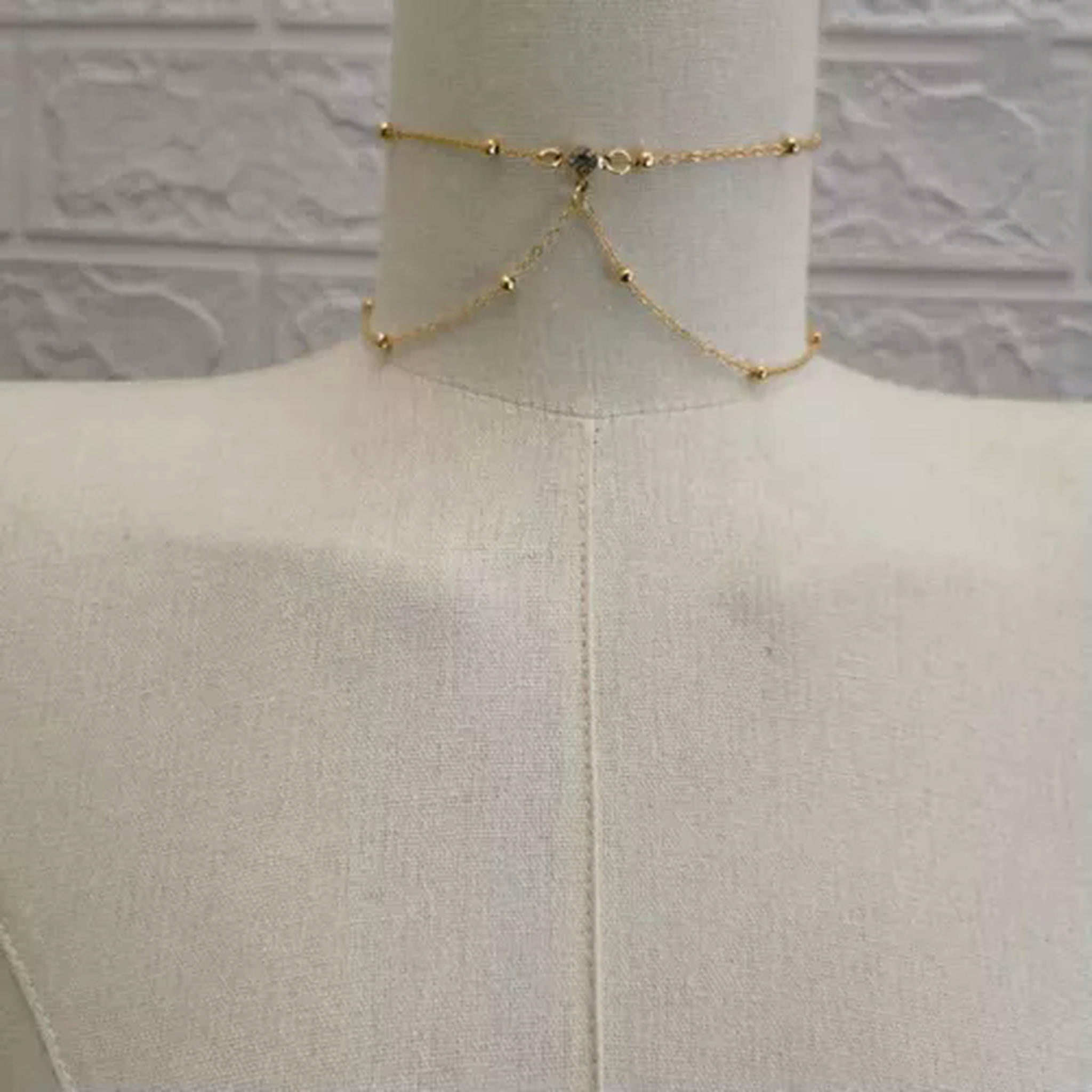 HOOUN Metal Body Bust Chain Jewelry for Women Sexy Style Hollow Bikini ...