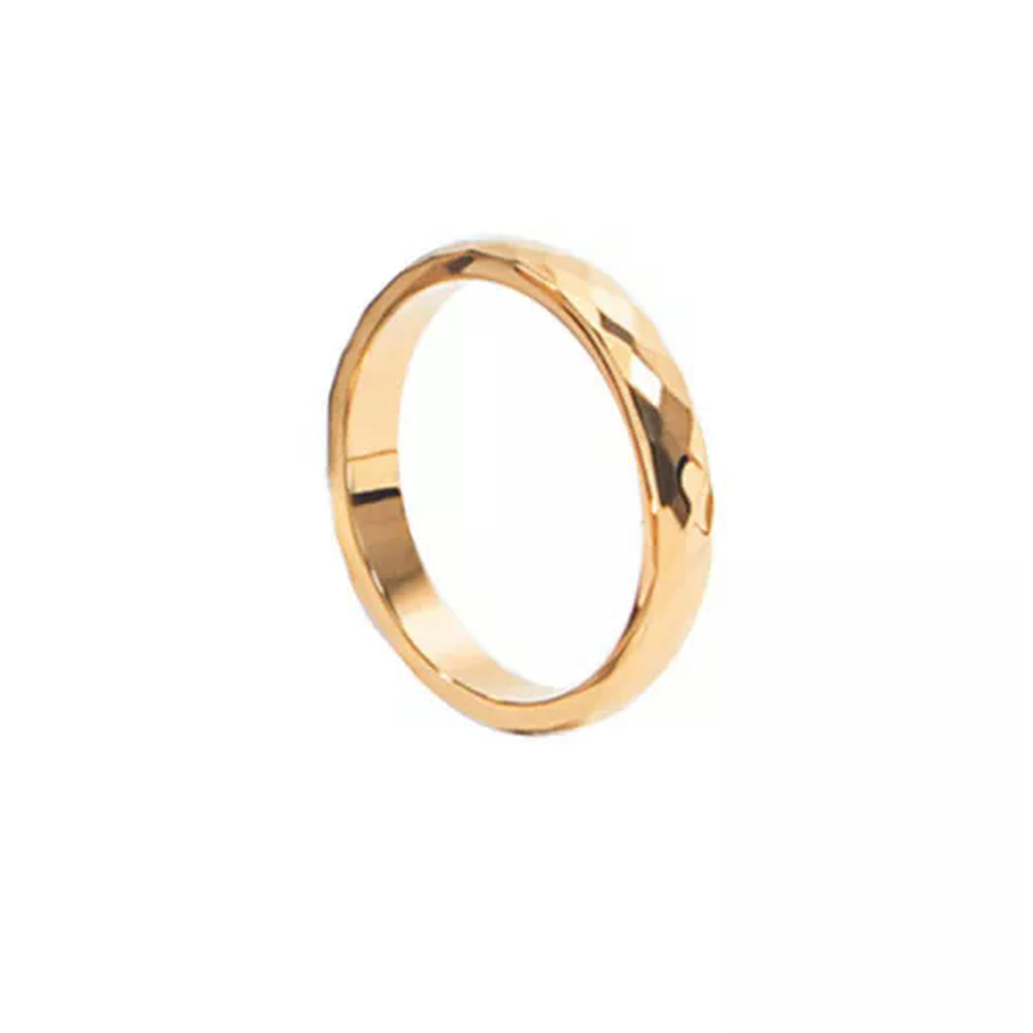 HOOUN Minimalist Classic V-shaped Couple Ring Titanium Steel Thin Ring ...