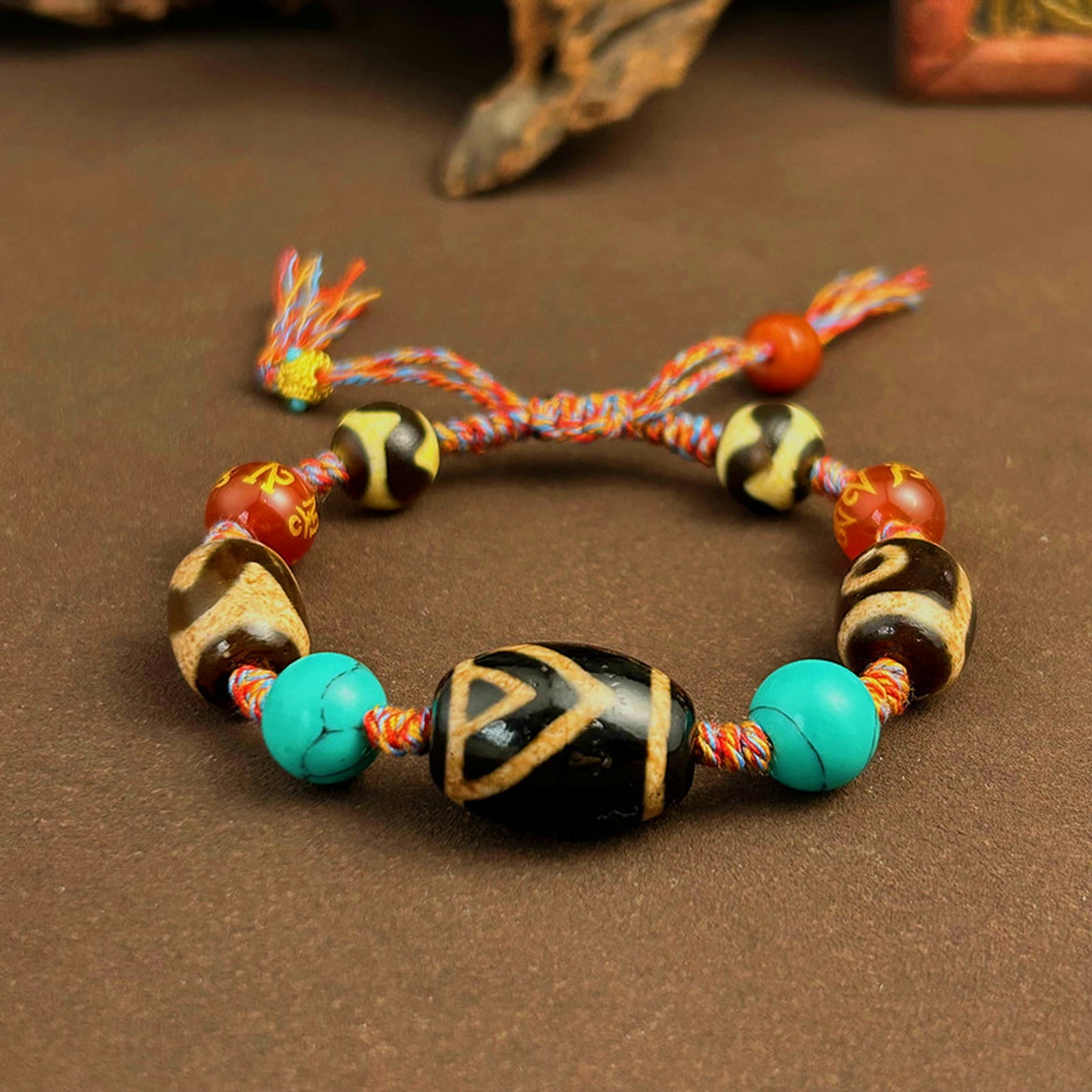 HOOUN Multiple - Nepal Tibetan Agate Bead Weaving Nine Eye Bead Ethnic ...