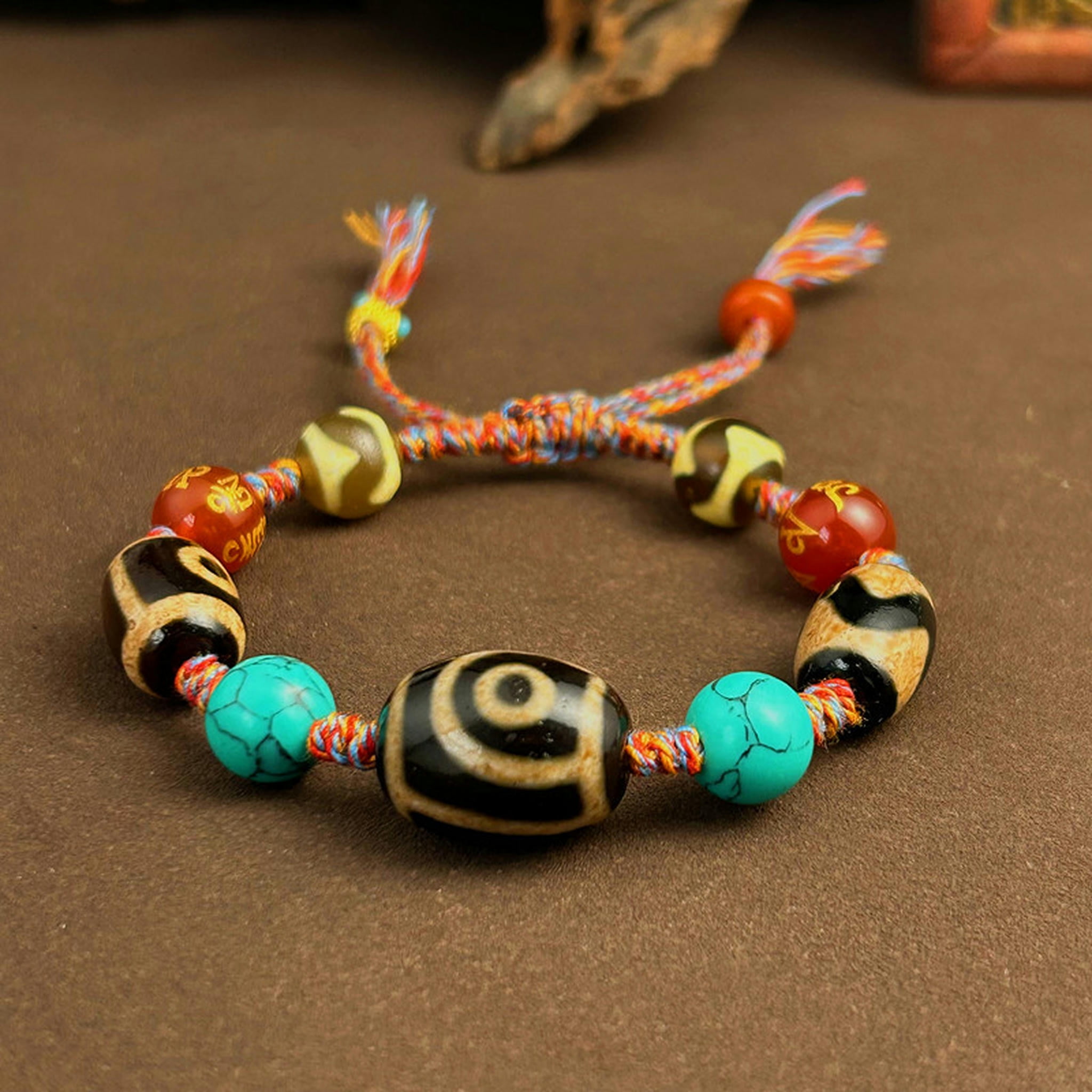 HOOUN Multiple - Nepal Tibetan Agate Bead Weaving Nine Eye Bead Ethnic ...