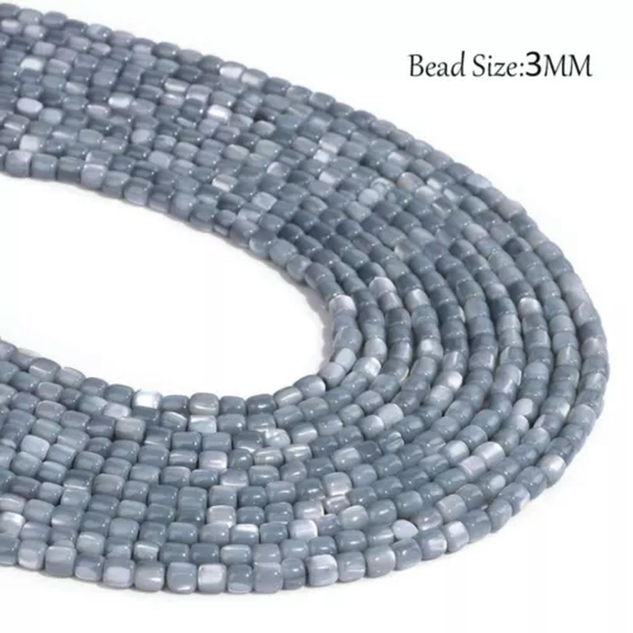 HOOUN Natural High Quality Shell Cylinder Tube Round Loose Beads for ...