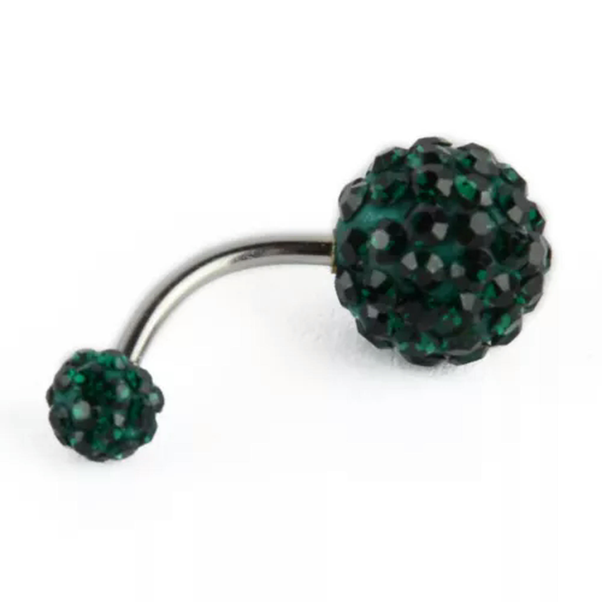 HOOUN New Belly Button Rings Dangle Rhinestone Navel Crystal Bar ...