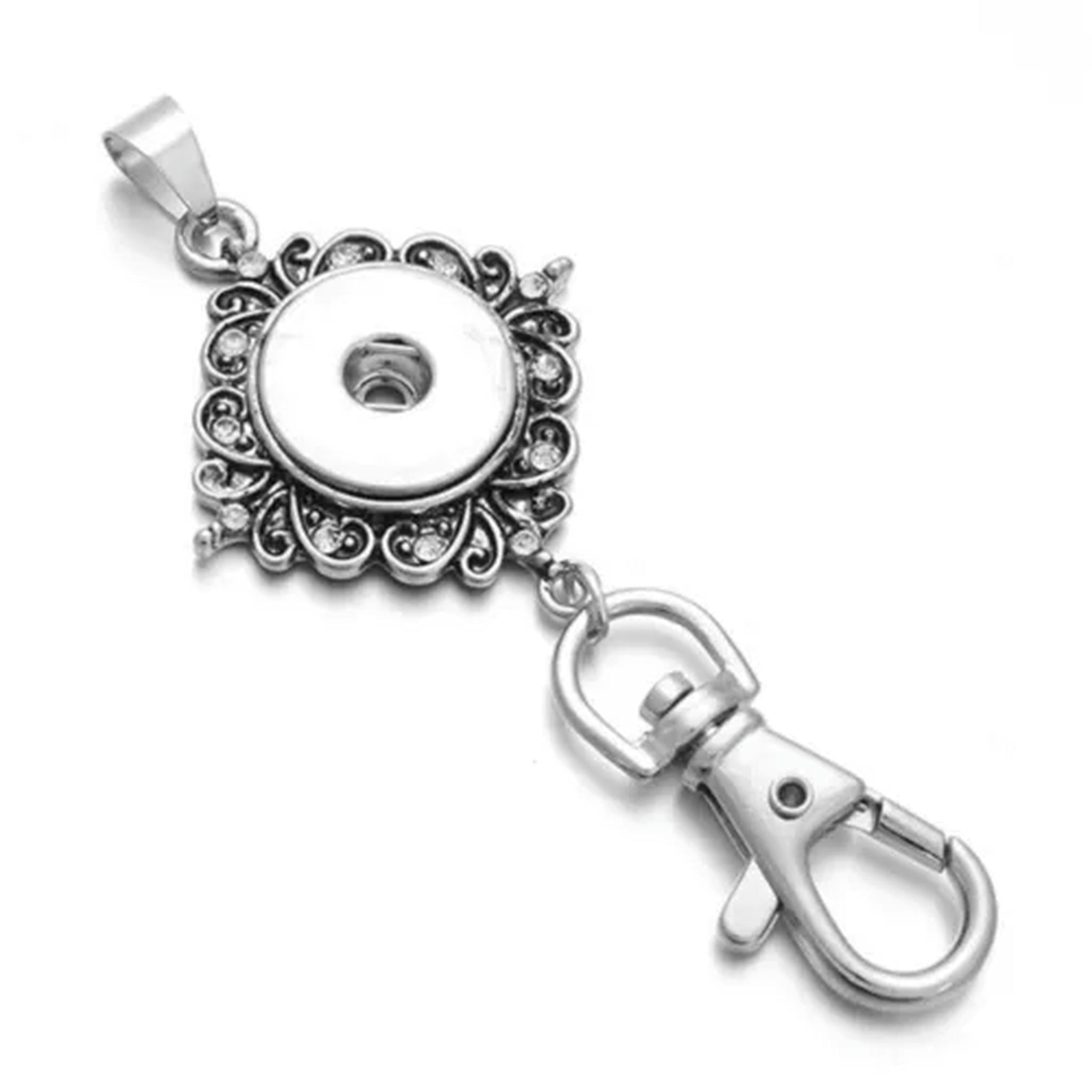 HOOUN New Ginger Drill Snap Pendant Keychain Fit 18mm Snap Button ...