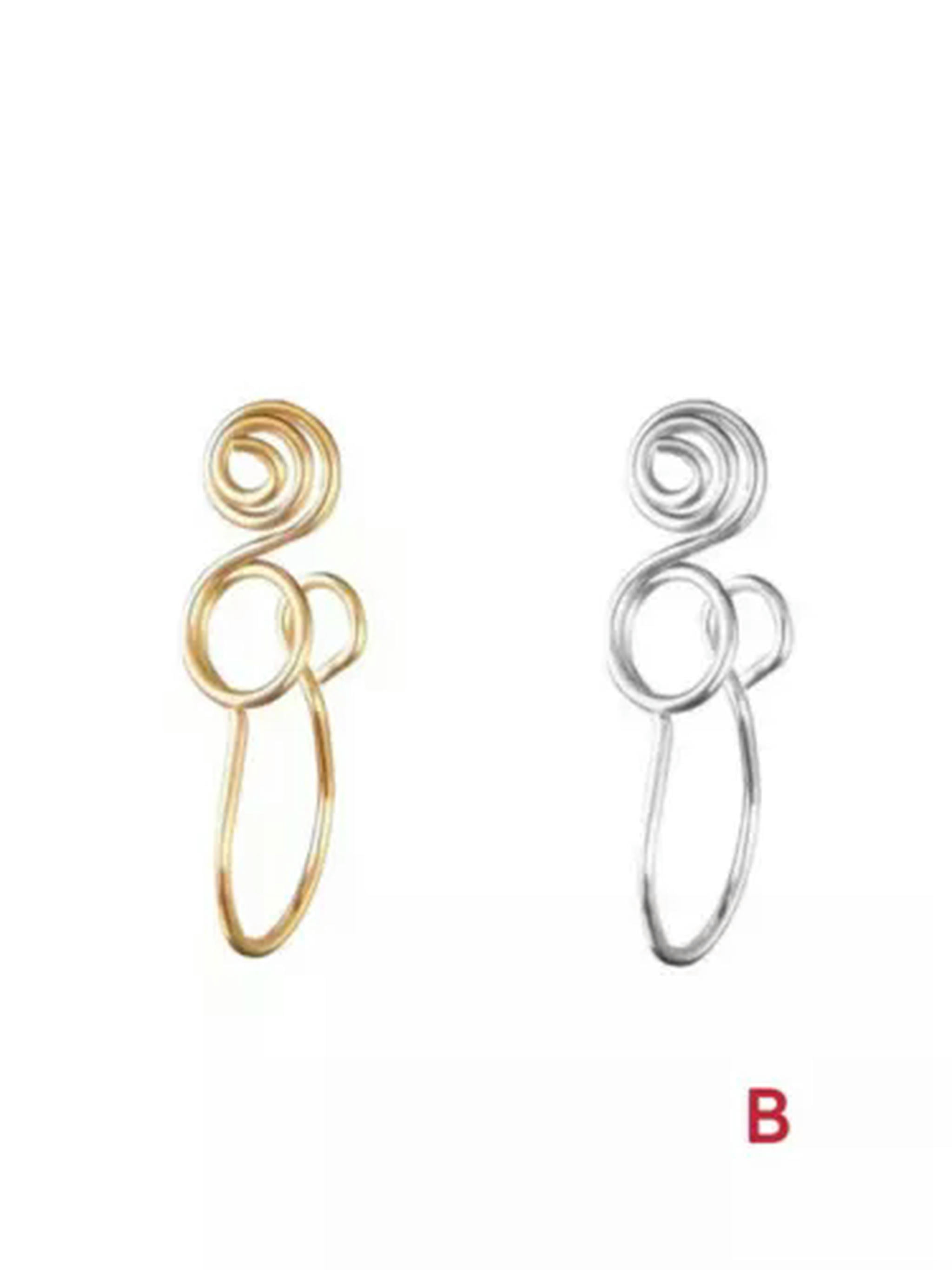 HOOUN Non-Piercing 316L Stainless Steel Fake Nose Clip Septum Nose ...