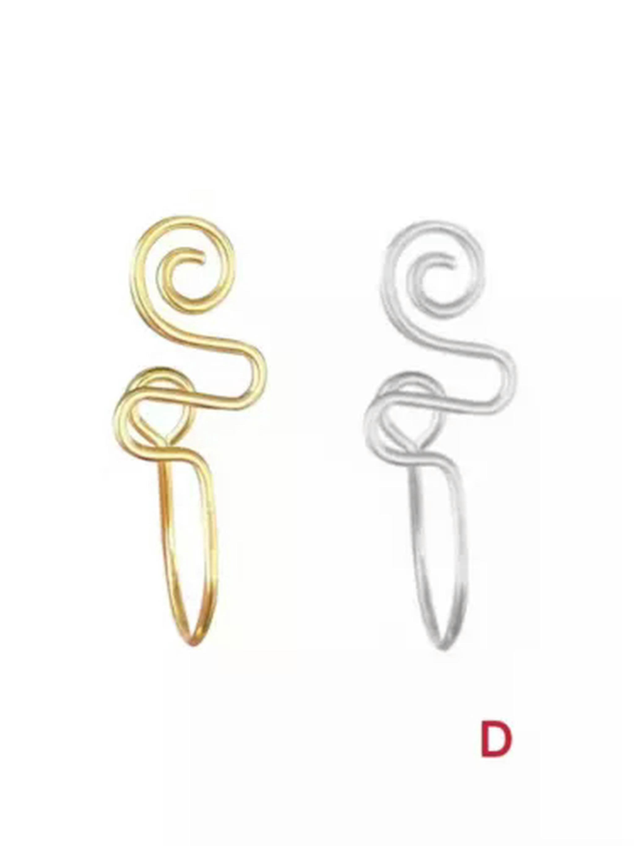 HOOUN Non-Piercing 316L Stainless Steel Fake Nose Clip Septum Nose ...
