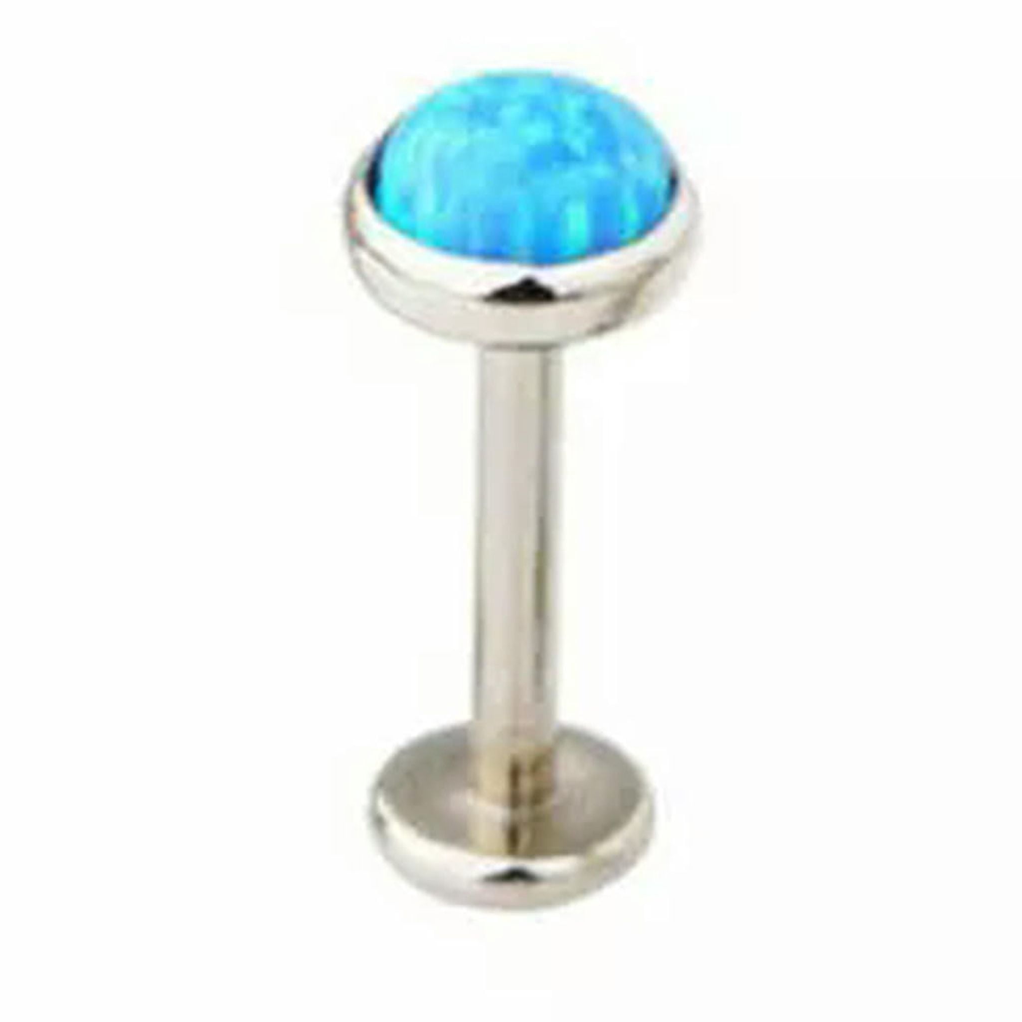 HOOUN Opal Bezel Labret Triple Forward Helix Earring Piercing Tragus ...