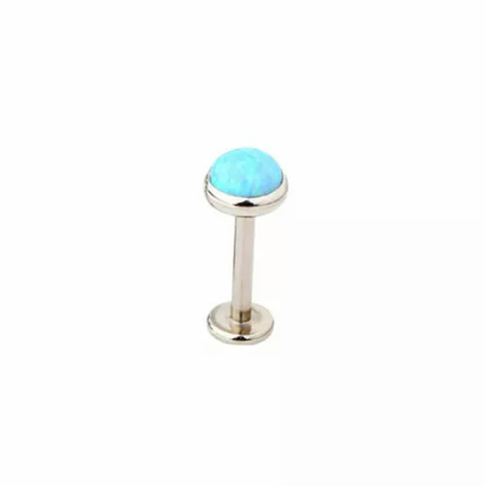 HOOUN Opal Bezel Labret Triple Forward Helix Earring Piercing Tragus ...