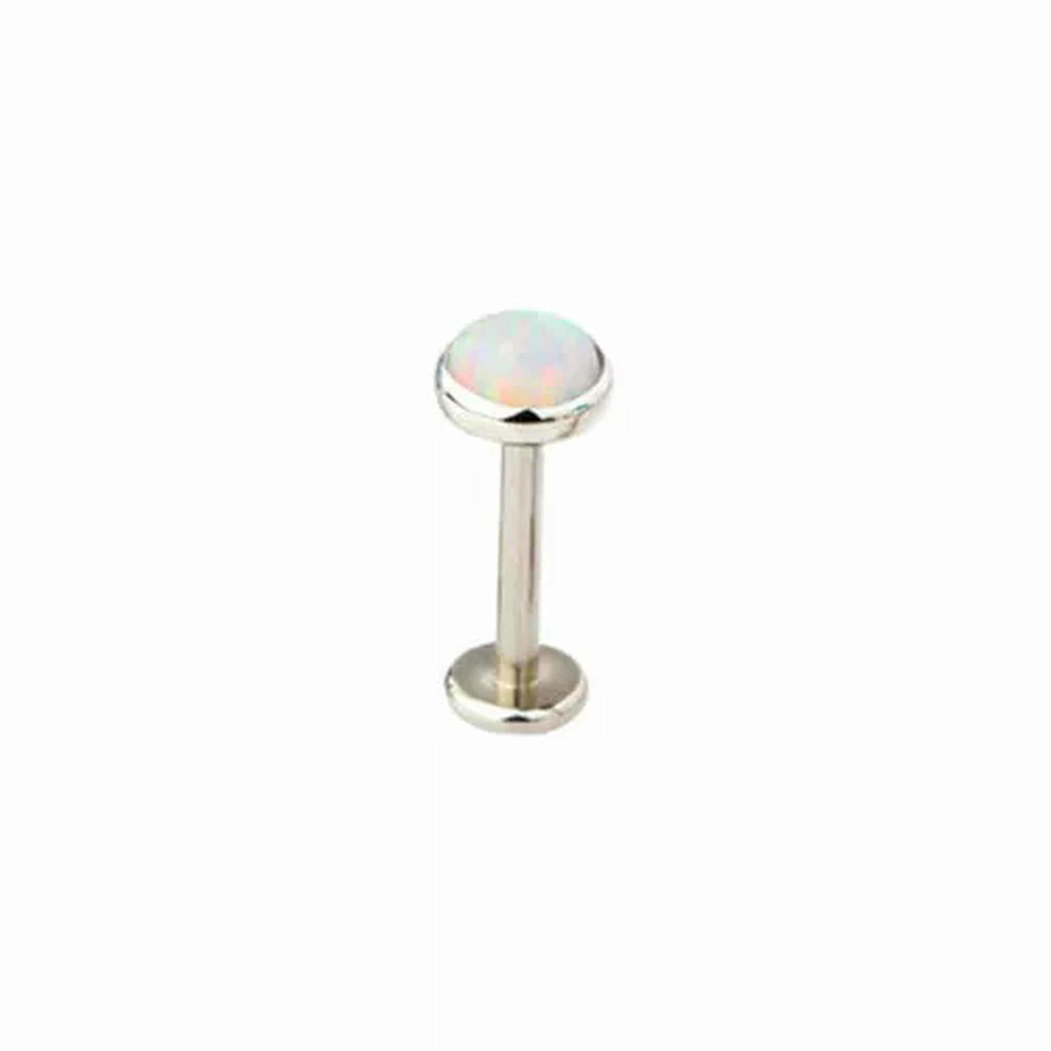 HOOUN Opal Bezel Labret Triple Forward Helix Earring Piercing Tragus ...